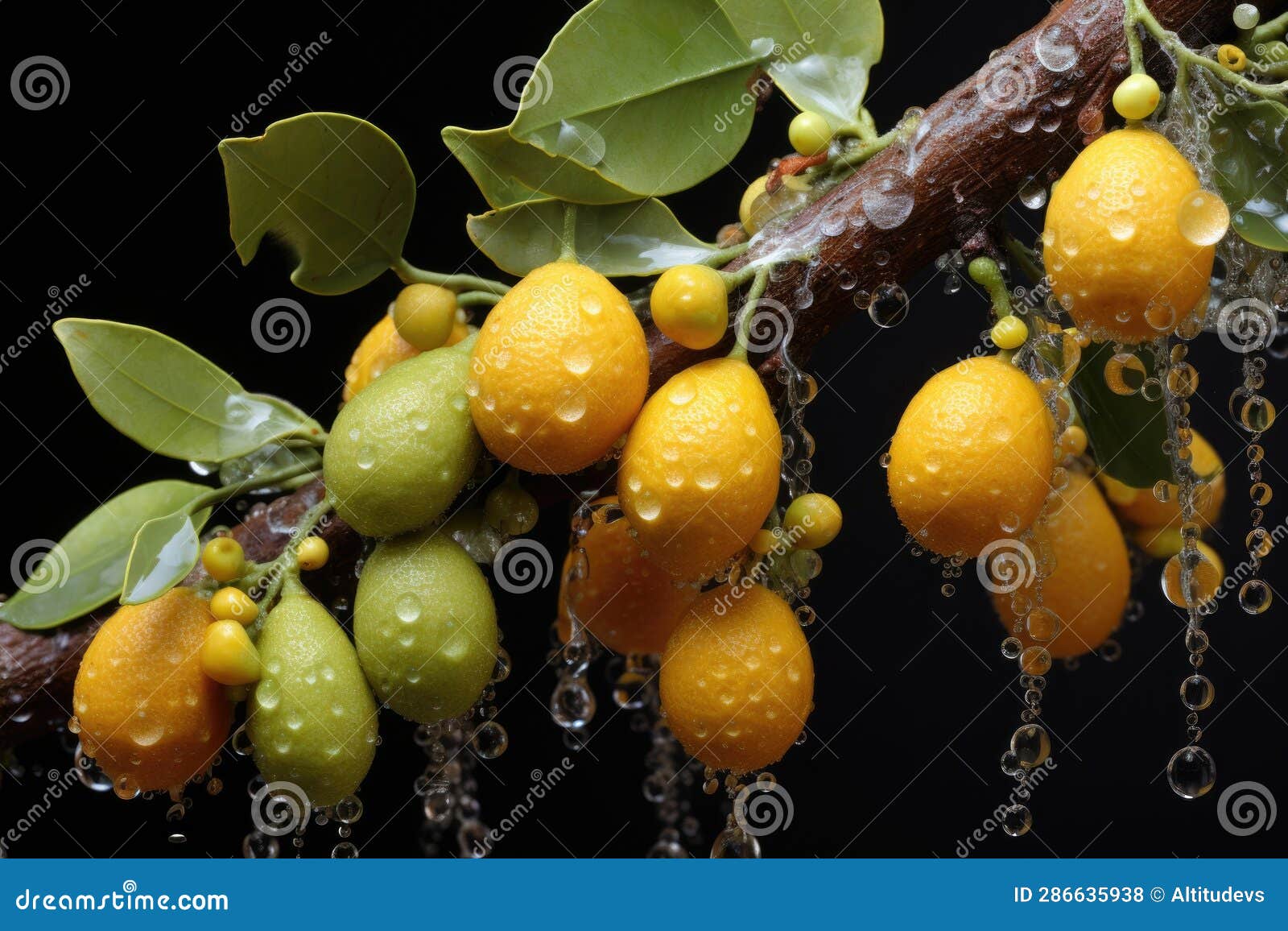 Scale Insects on a Citrus Tree Branch Stock Photo - Image of harmful ...