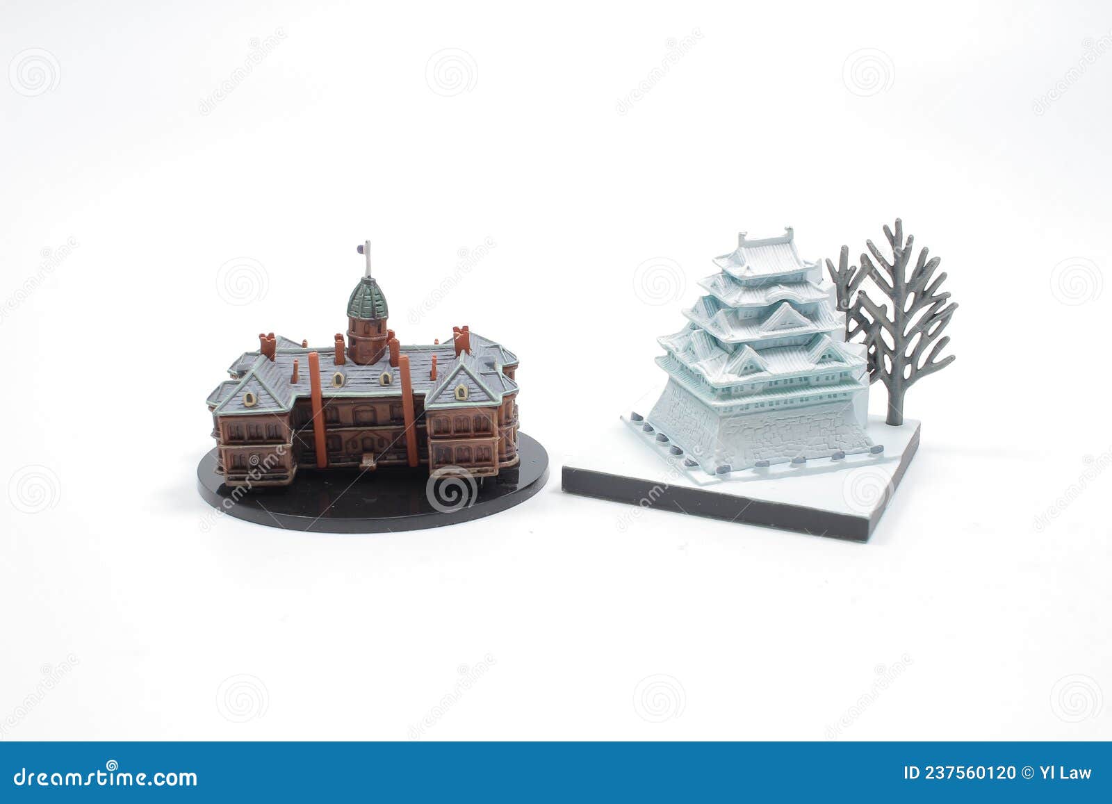 A Scale of the Japan Famous Buildings Model Editorial Image - Image of ...