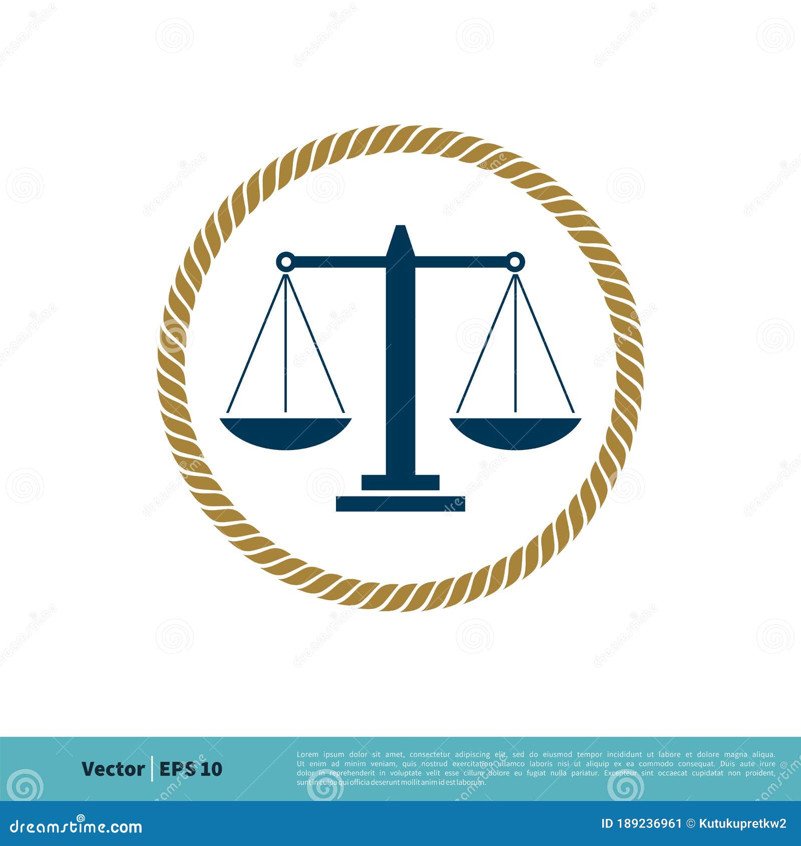 Scale of Justice Icon Vector Logo Template Illustration Design. Vector ...