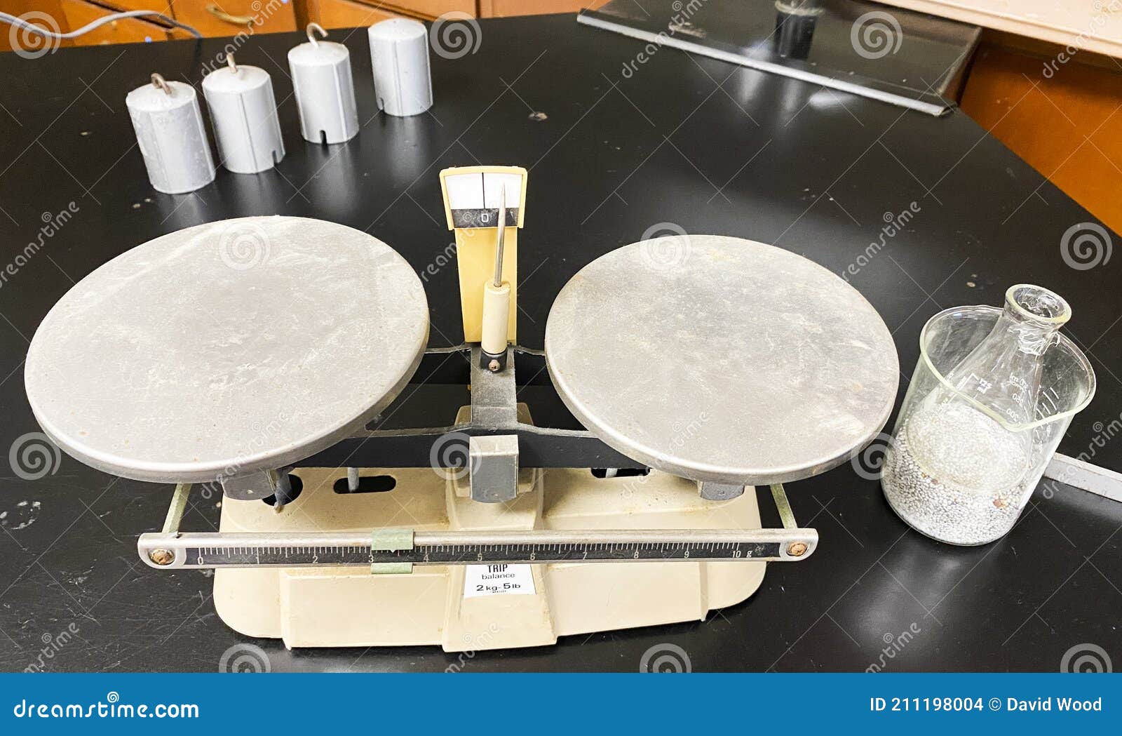 Scale on a Lab Table in a High School Science Room Stock Photo - Image ...