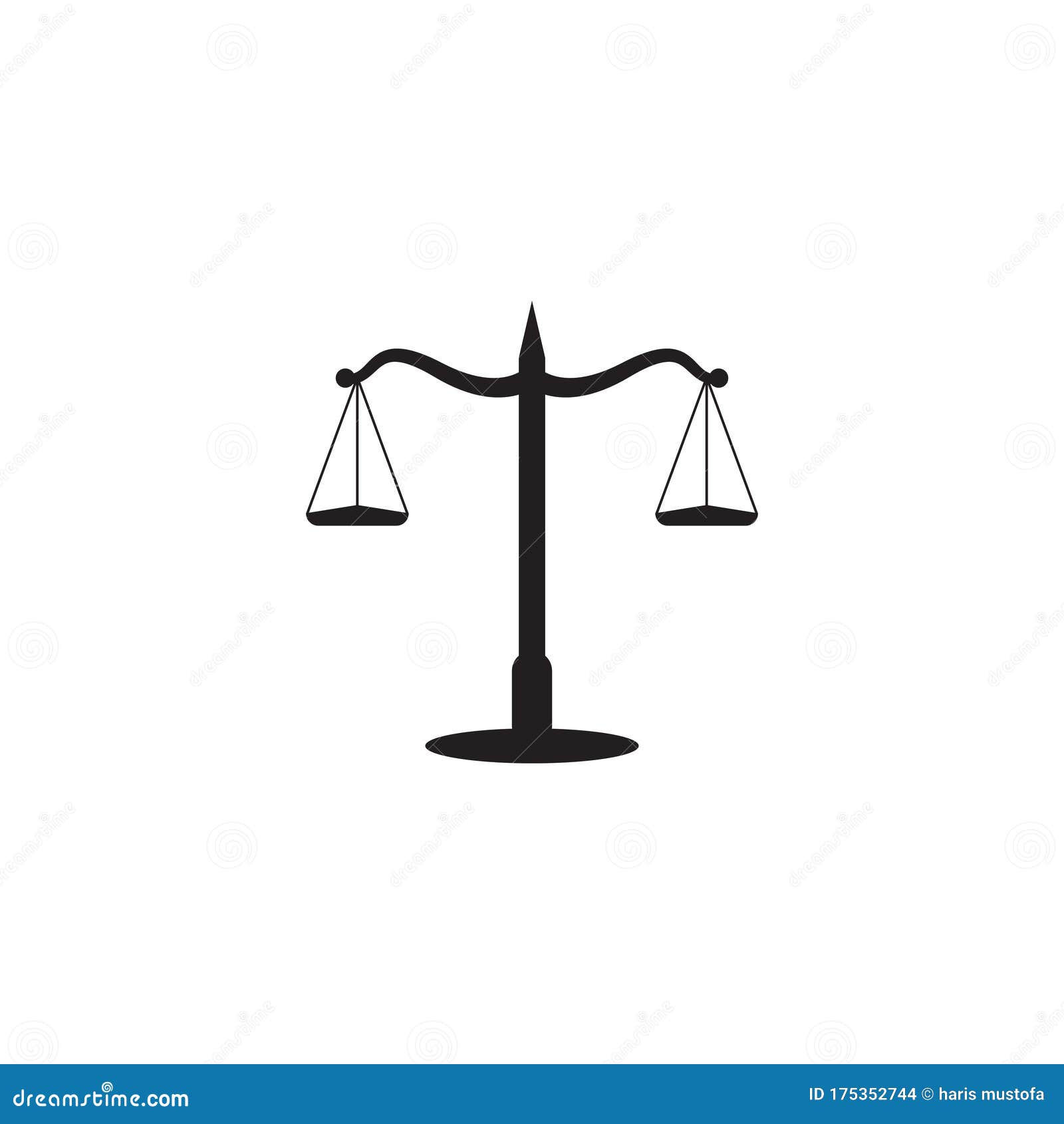 Scale Law Attorney Graphic Design Template Vector Isolated Stock Vector ...