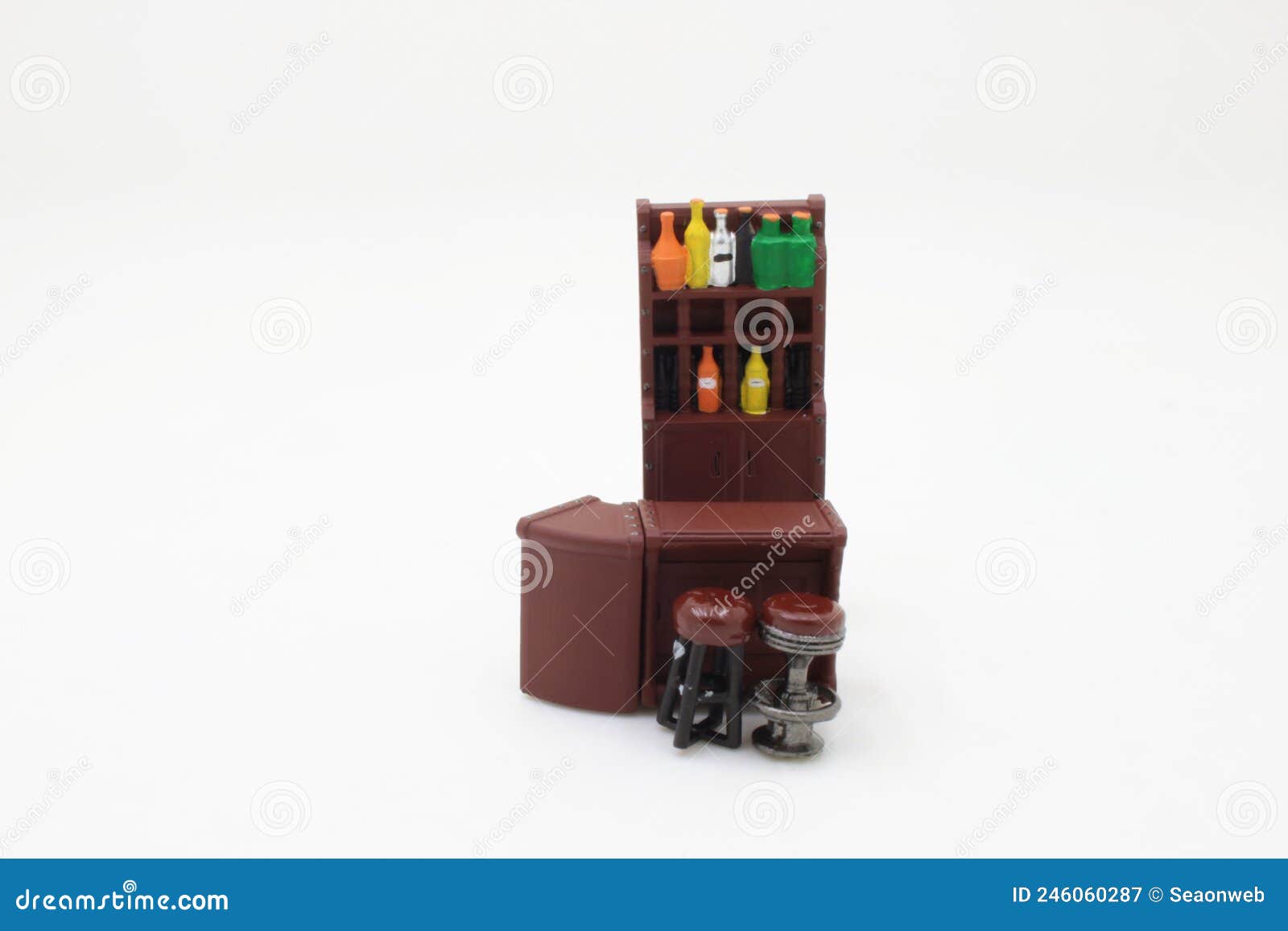 A Scale of the Liquor Bar Table Stock Image - Image of blur, bokeh ...