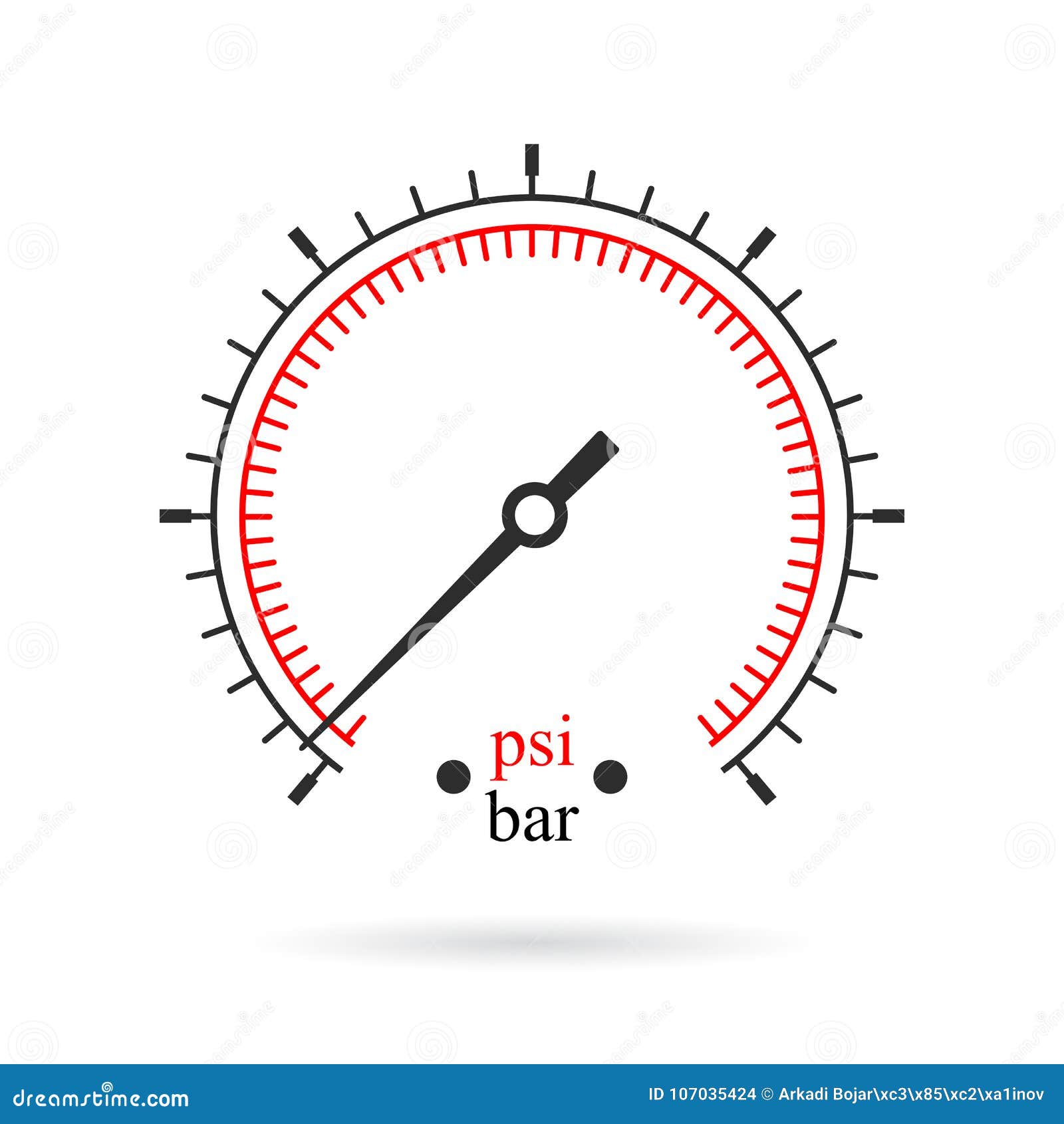 Scale Of Manometer Vector Illustration | CartoonDealer.com #107035424