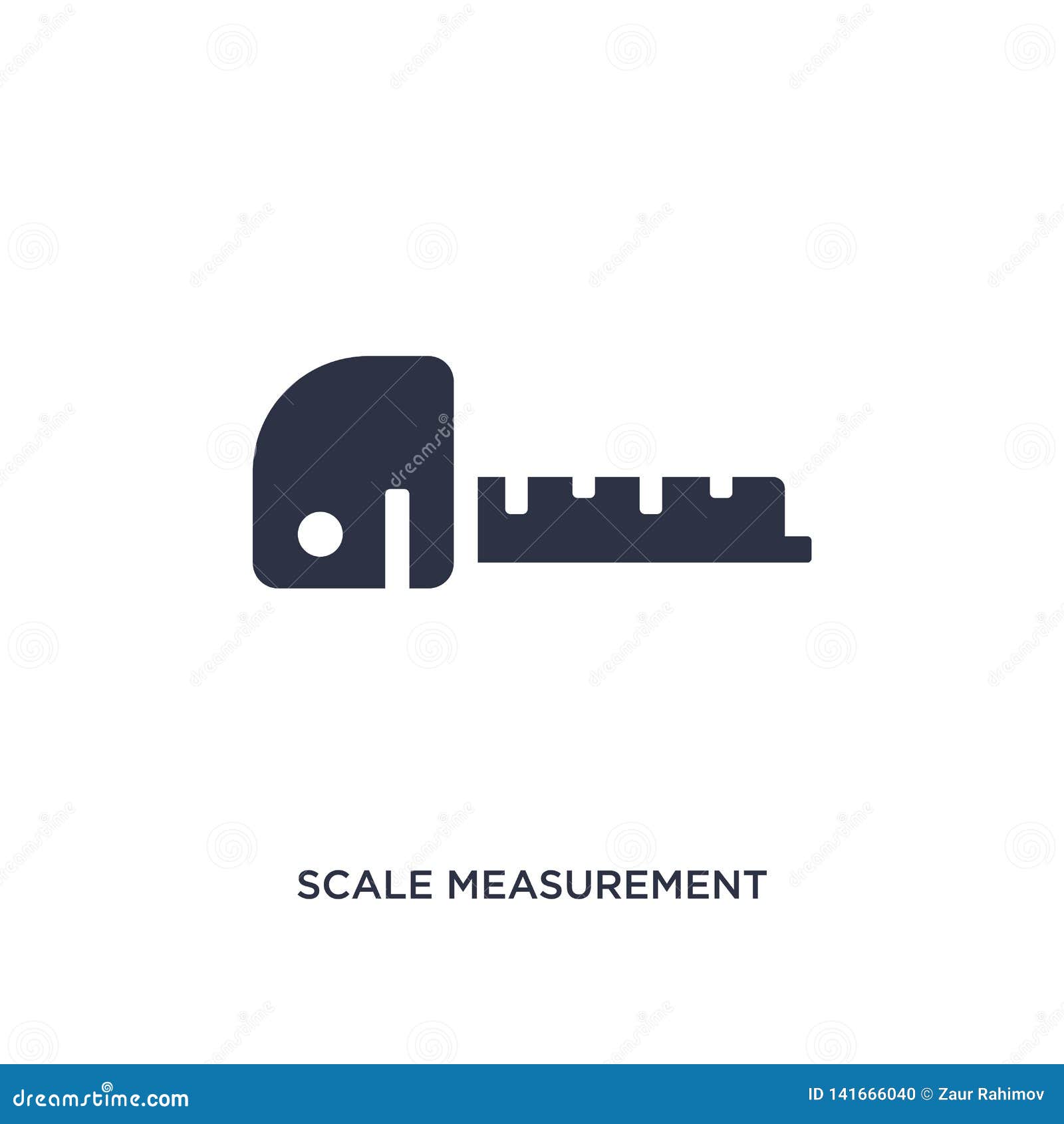 Scale Measurement Icon on White Background. Simple Element Illustration ...