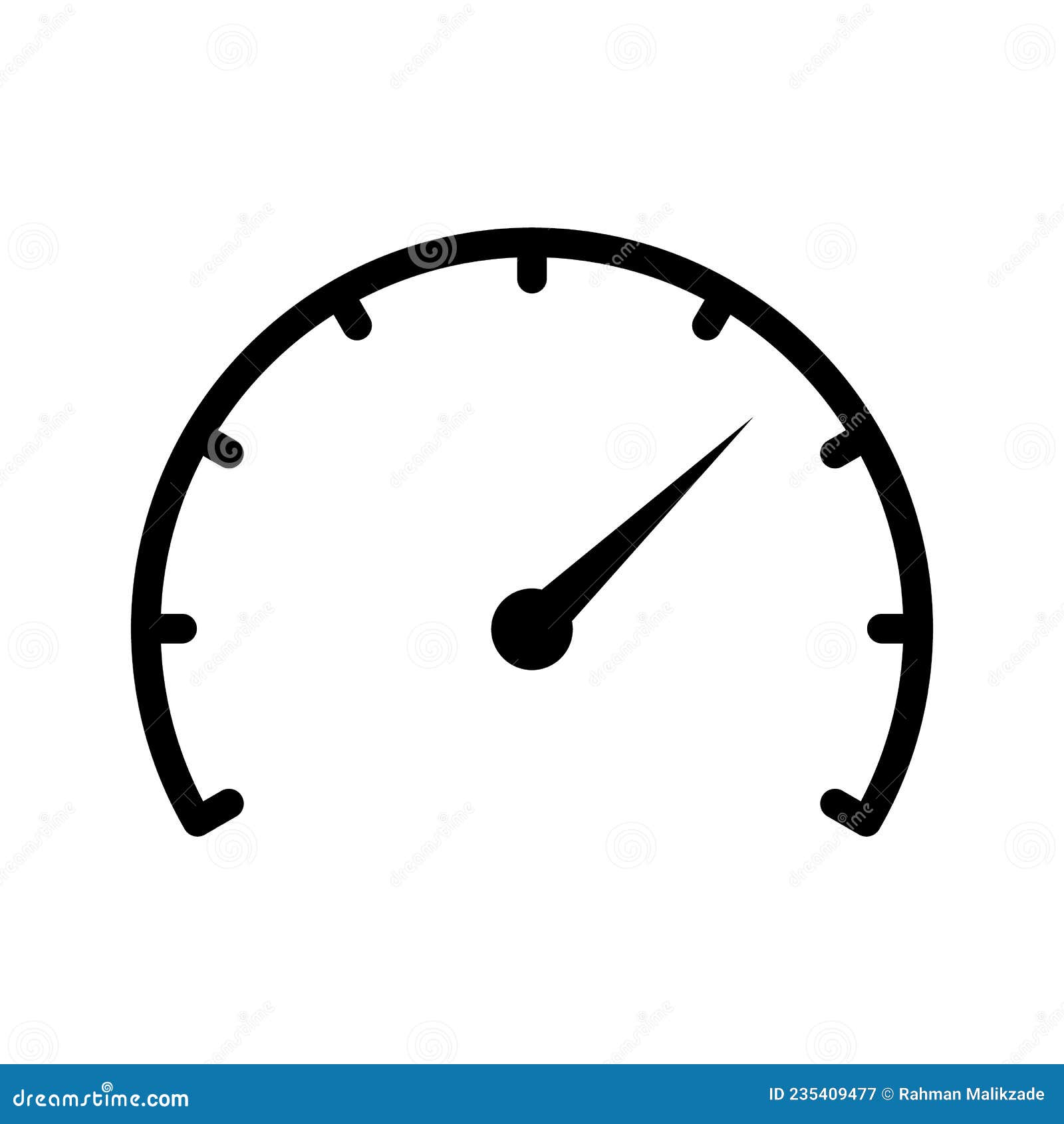 Scale Meter Vector Icon Speedometer. Dashboard Gauge Icon Stock Vector ...