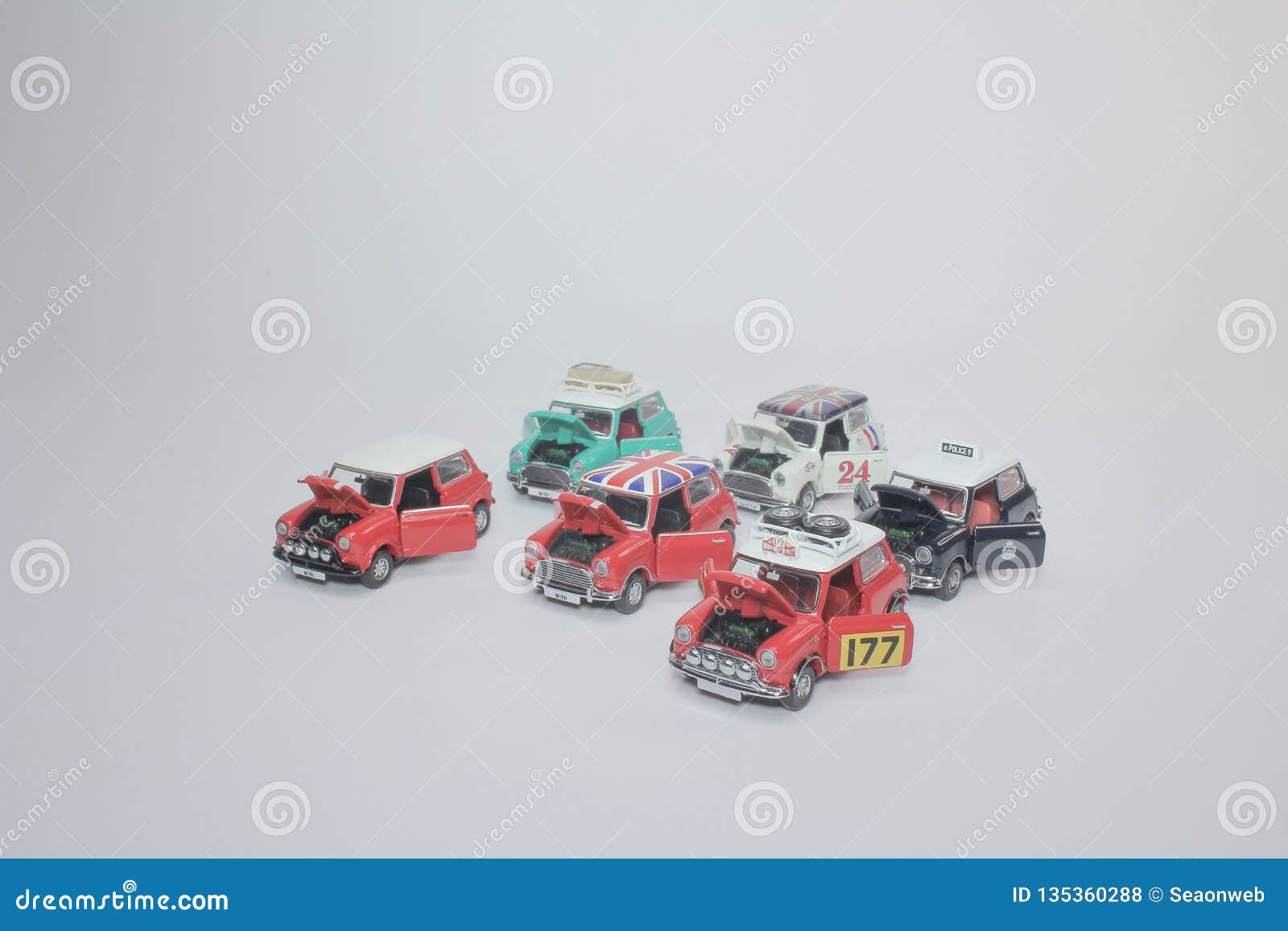 The Scale of Mini Cooper with Figure Stock Photo - Image of carriage ...