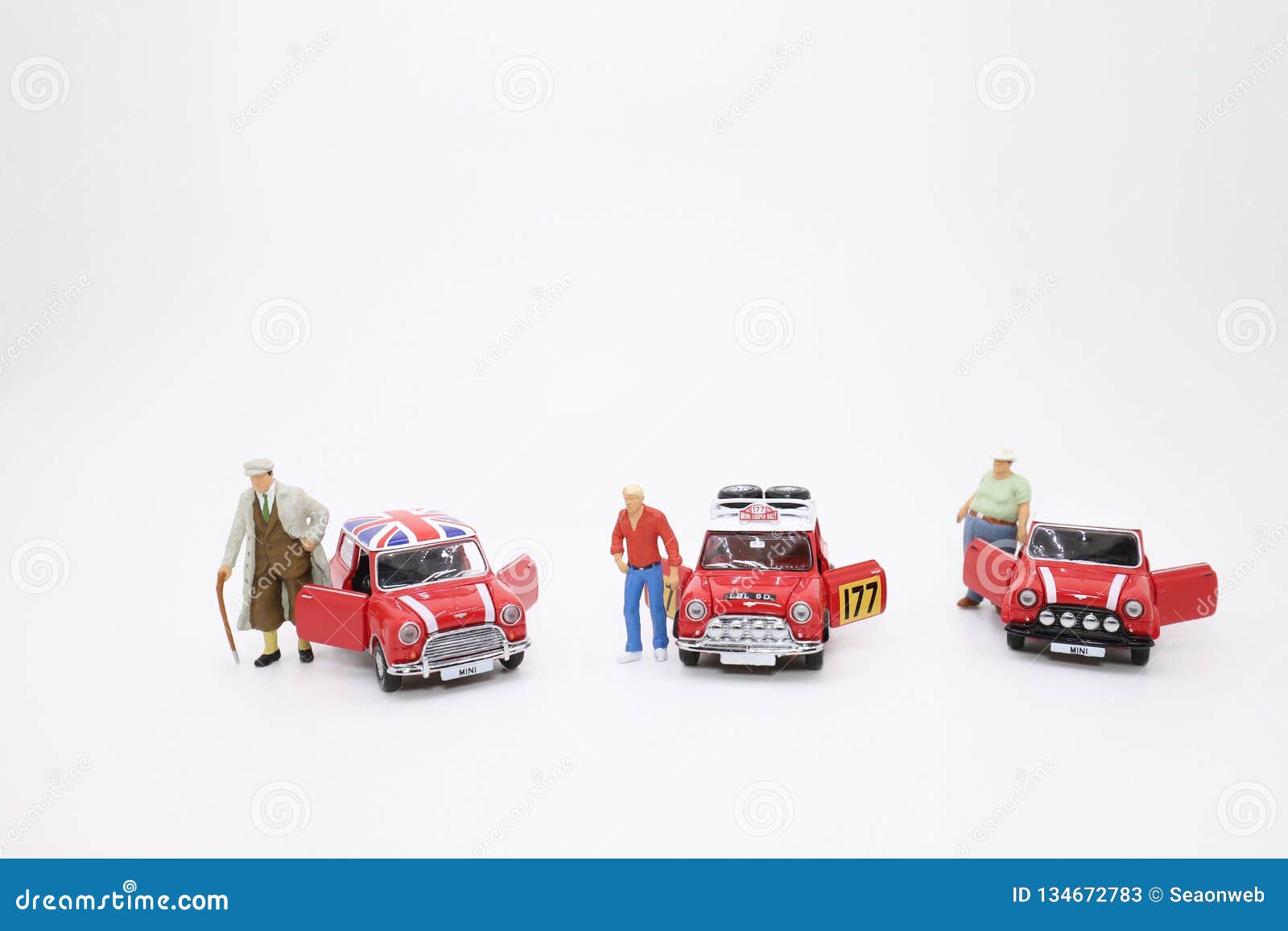 The Scale of Mini Cooper with Figure Editorial Stock Photo - Image of ...