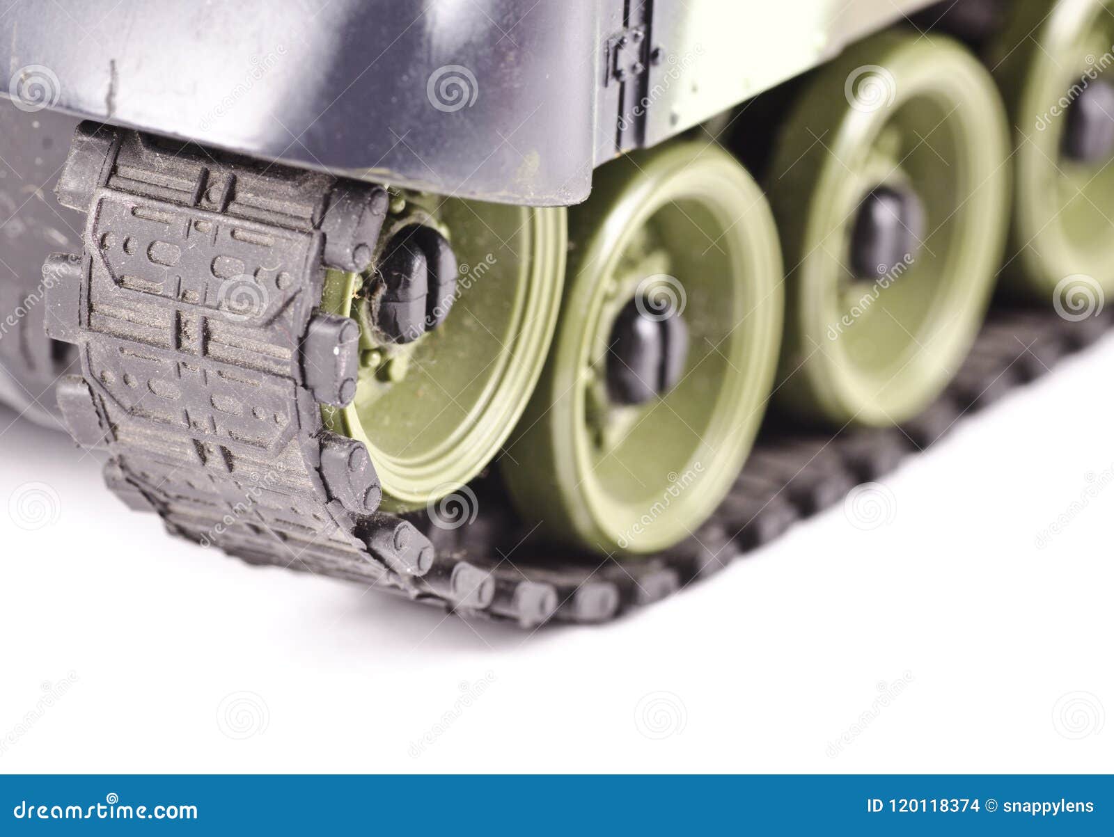 A Scale Model of a Battle Tank Chain Stock Photo - Image of track ...
