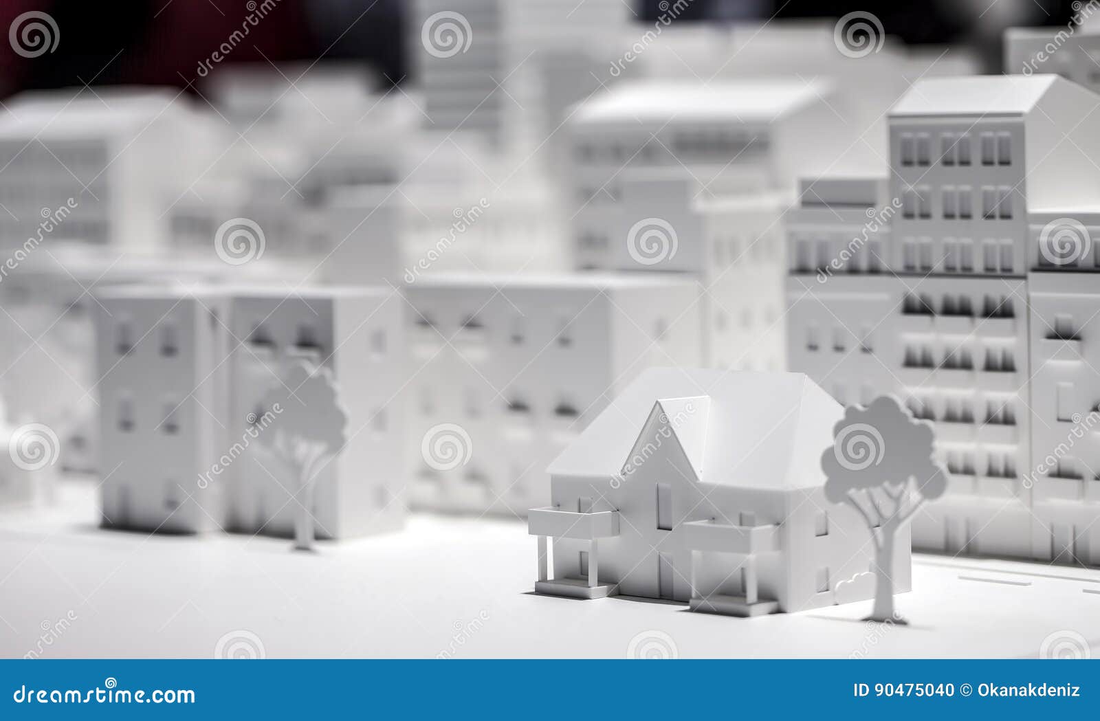 Scale Model Building stock photo. Image of home, agent - 90475040