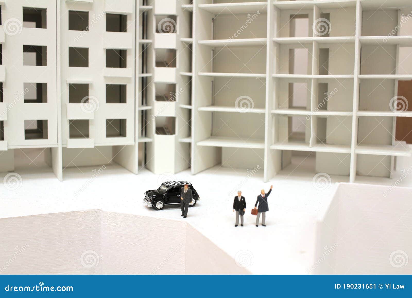 Scale Model Building. Floor, Architectural with Figure Stock Image ...