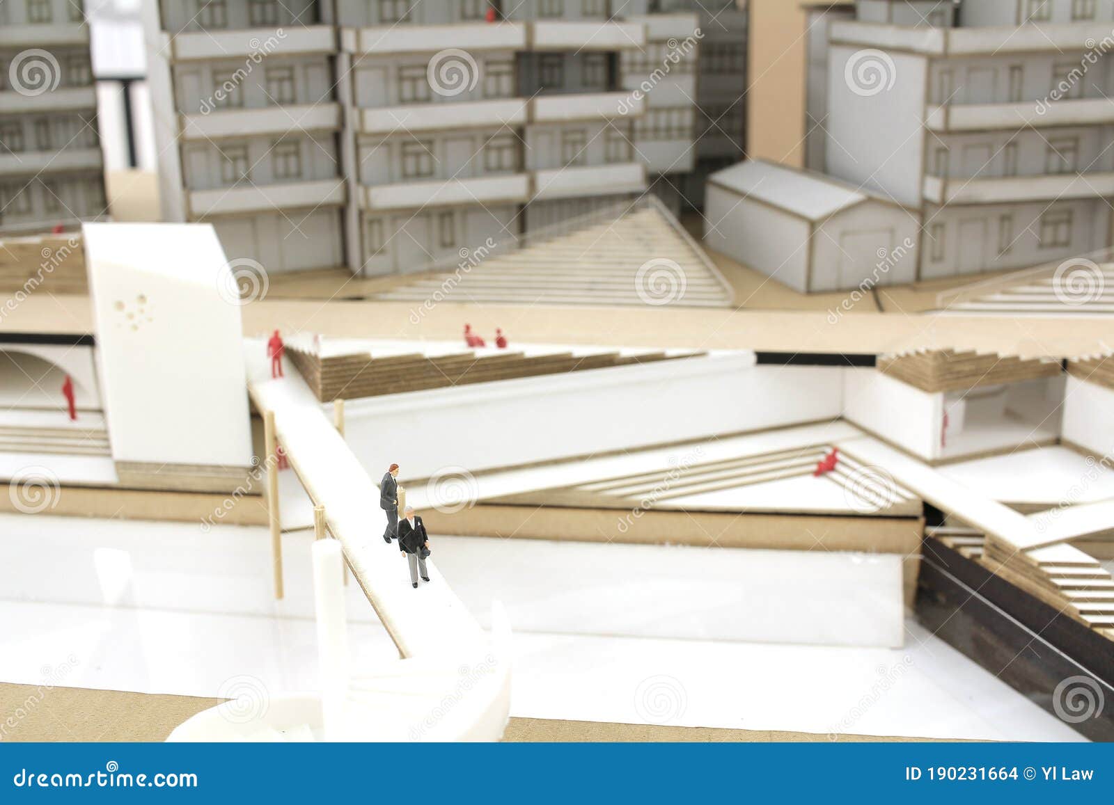 Scale Model Building. Floor, Architectural with Figure Stock Photo ...