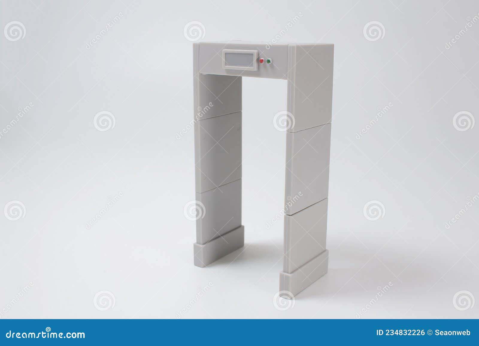 A Scale of Model , the Entrance with Security Gate Stock Photo - Image ...