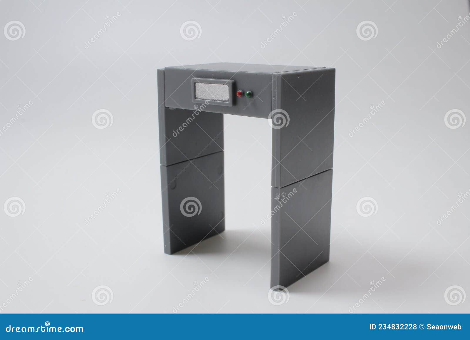 A Scale of Model , the Entrance with Security Gate Stock Photo - Image ...