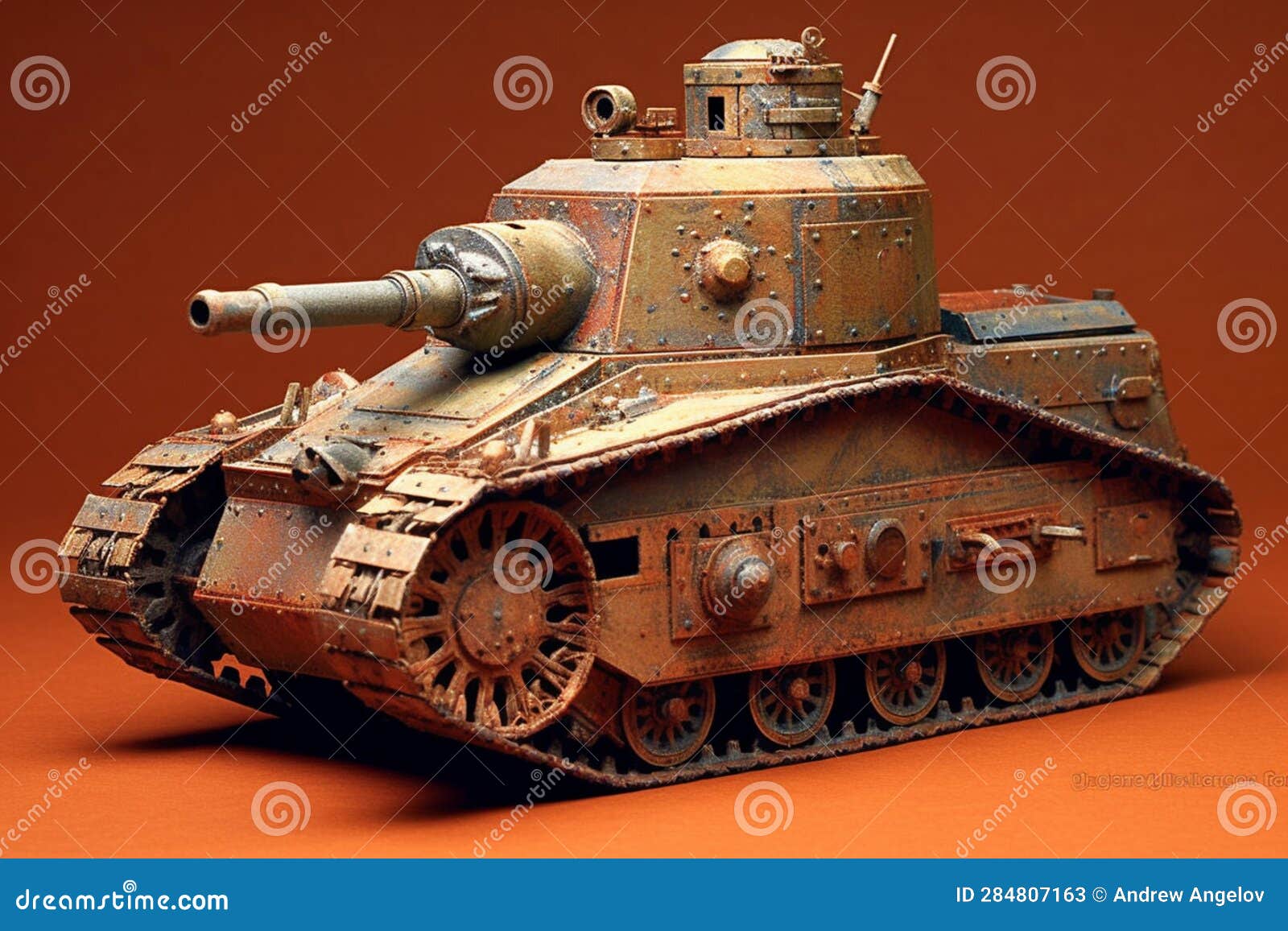 Scale Model of a German Tank from WWII Generative AI Stock Illustration ...