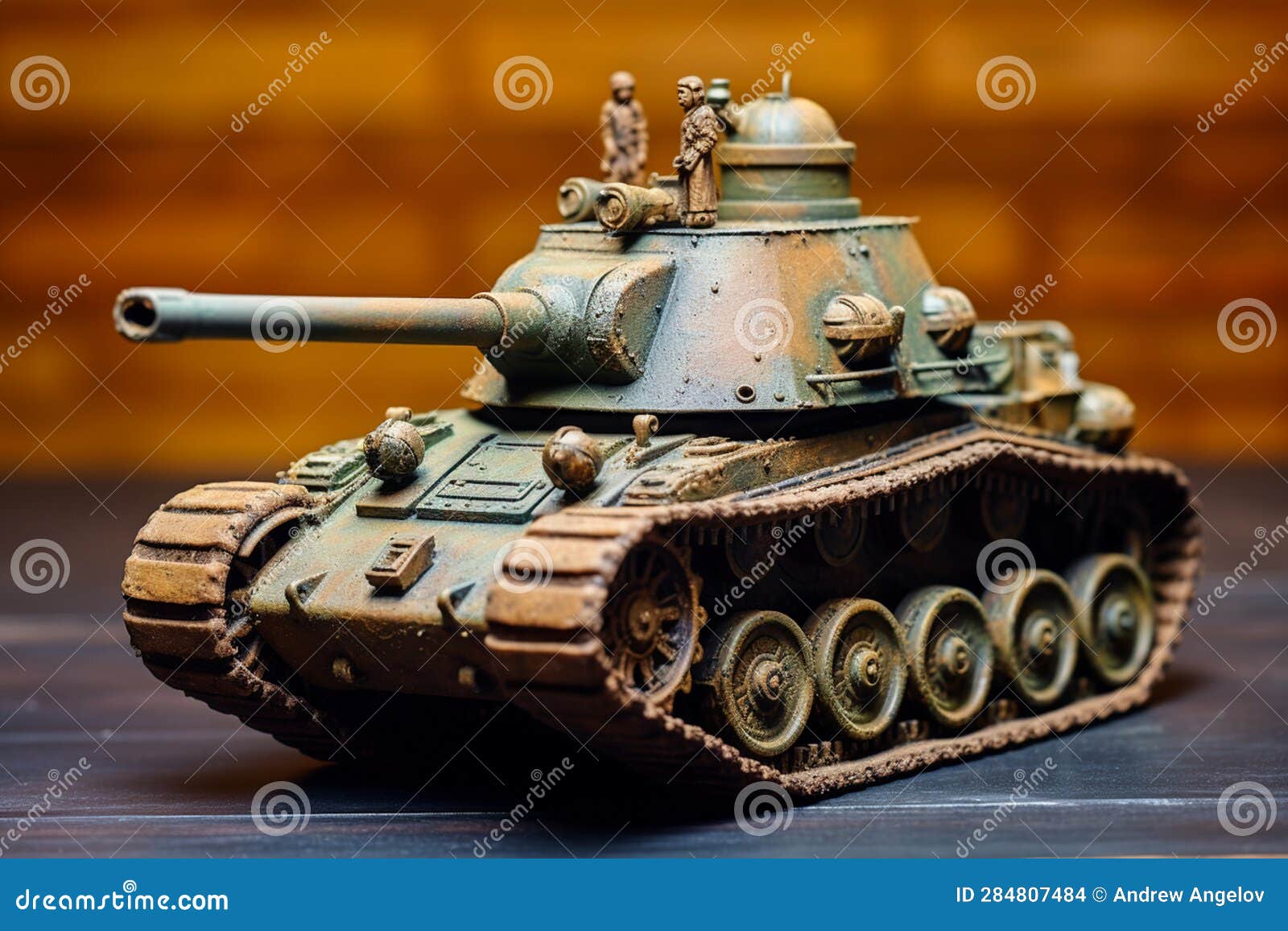 Scale Model of a German Tank from WWII Generative AI Stock Illustration ...