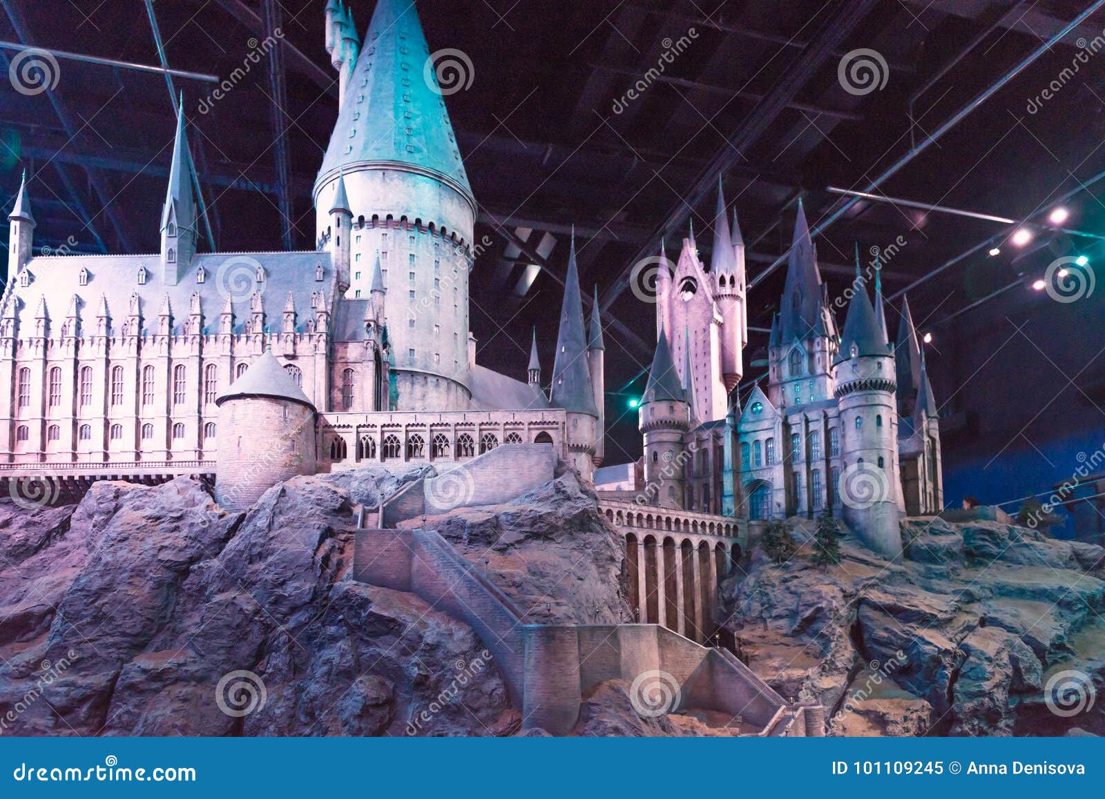 A Scale Model of Hogwarts the Warner Brothers Studio Editorial Image ...