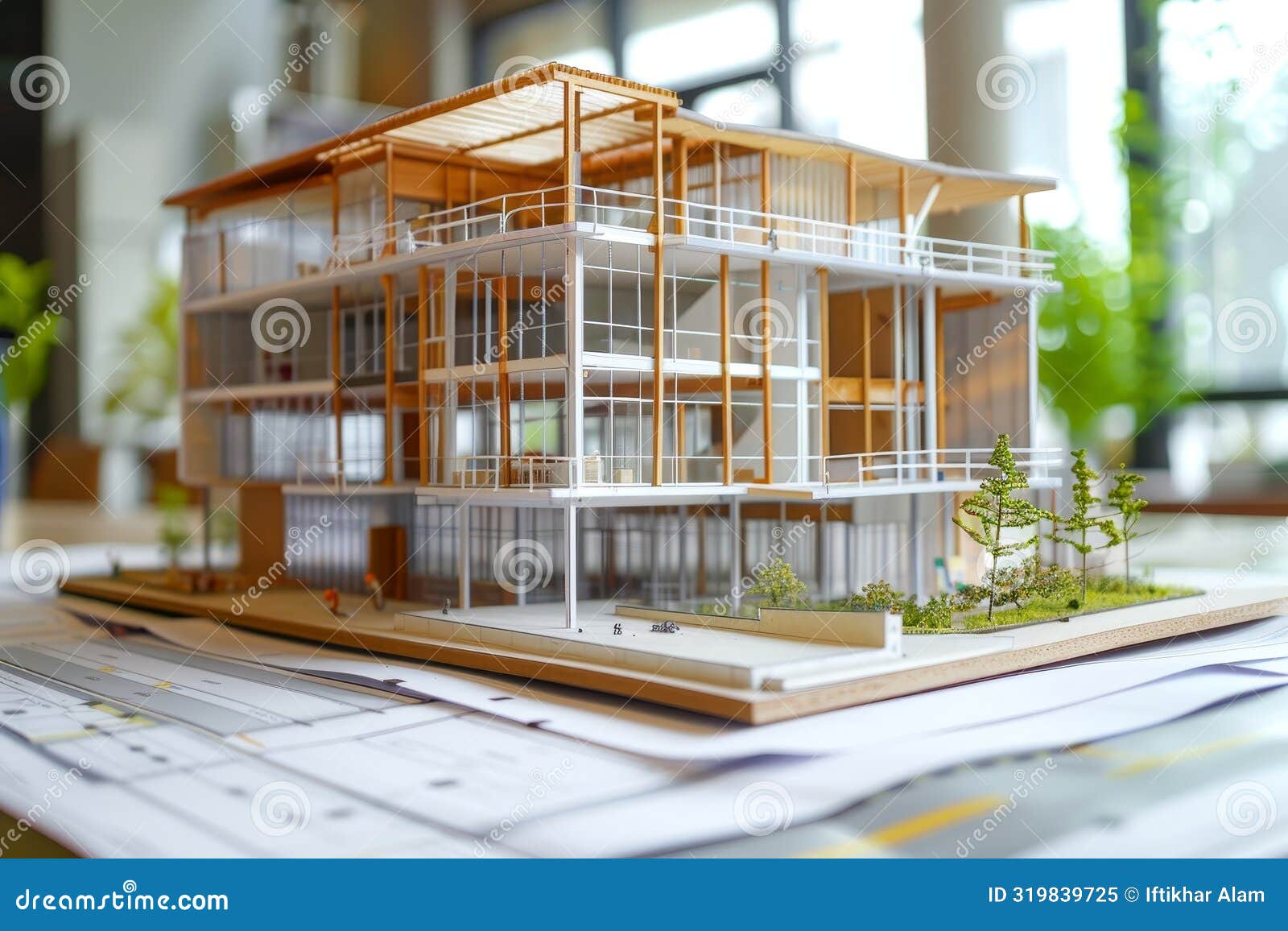 A Scale Model of a House is Positioned on a Table, Showcasing ...