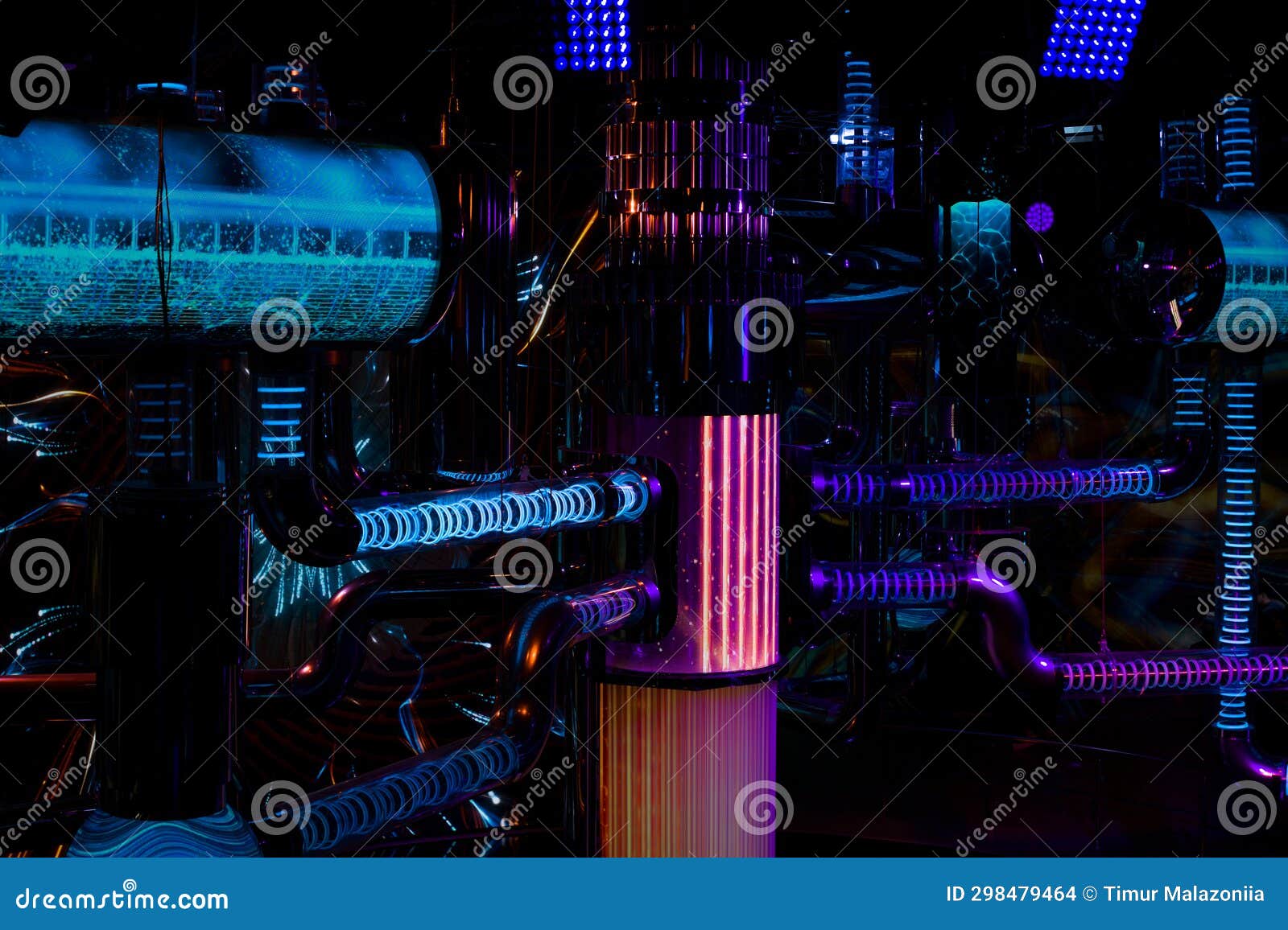 Model of a nuclear reactor stock photo. Image of concept - 298479464