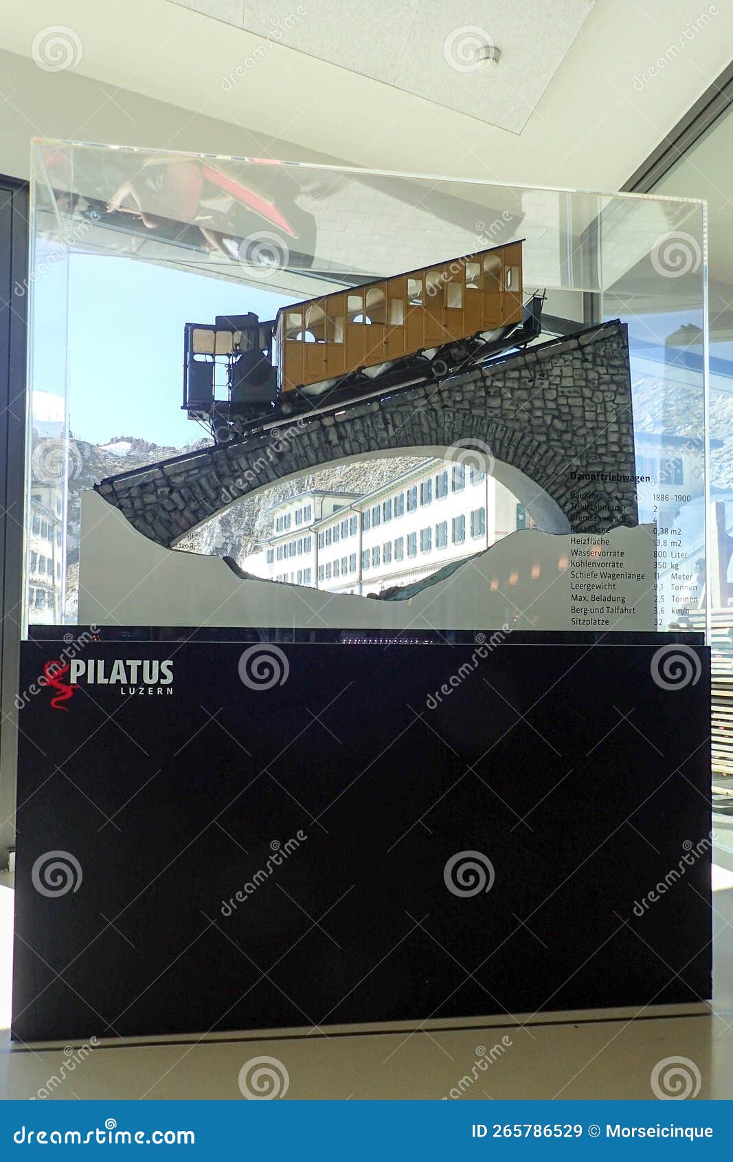 Scale Model of the Rack Railway Editorial Stock Image - Image of scale ...