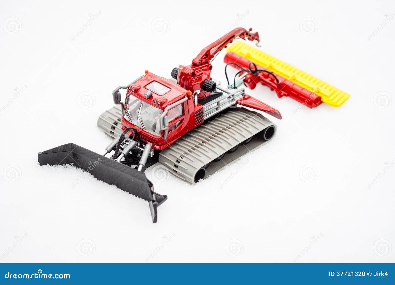 Scale model of a snowcat stock photo. Image of groomer - 37721320