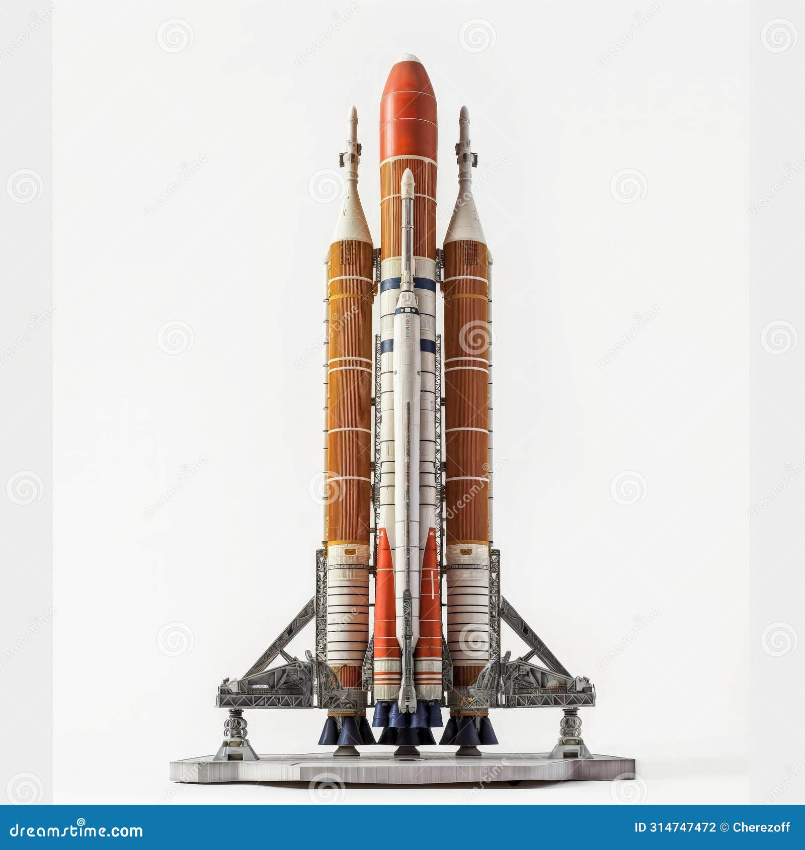 Scale Model of Space Shuttle on Stand Stock Photo - Image of rocket ...