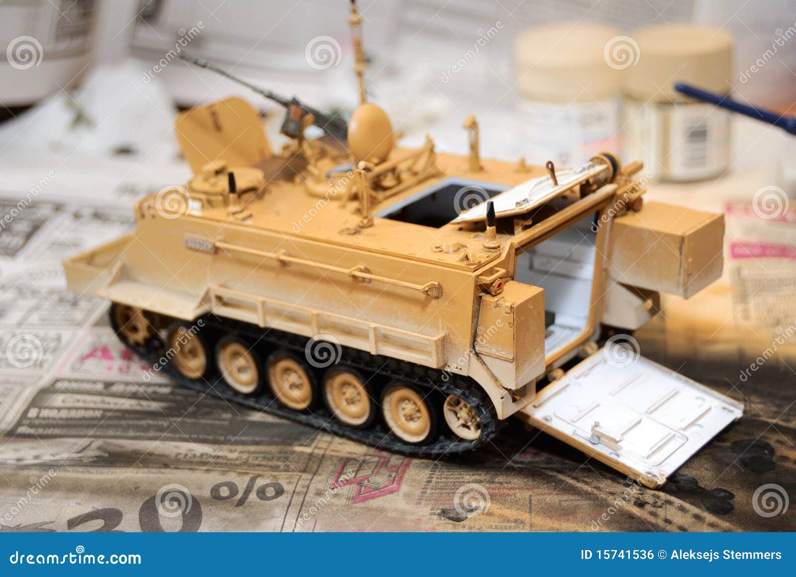 Scale model tank stock photo. Image of forces, hobbies - 15741536