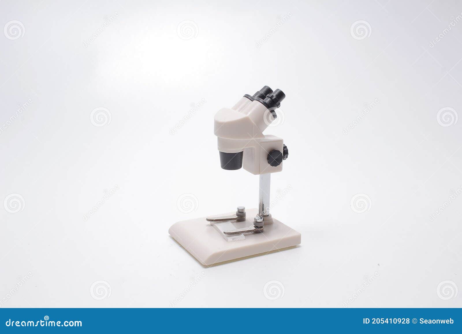 The Scale of Optical Microscope on White Back Ground Stock Photo ...