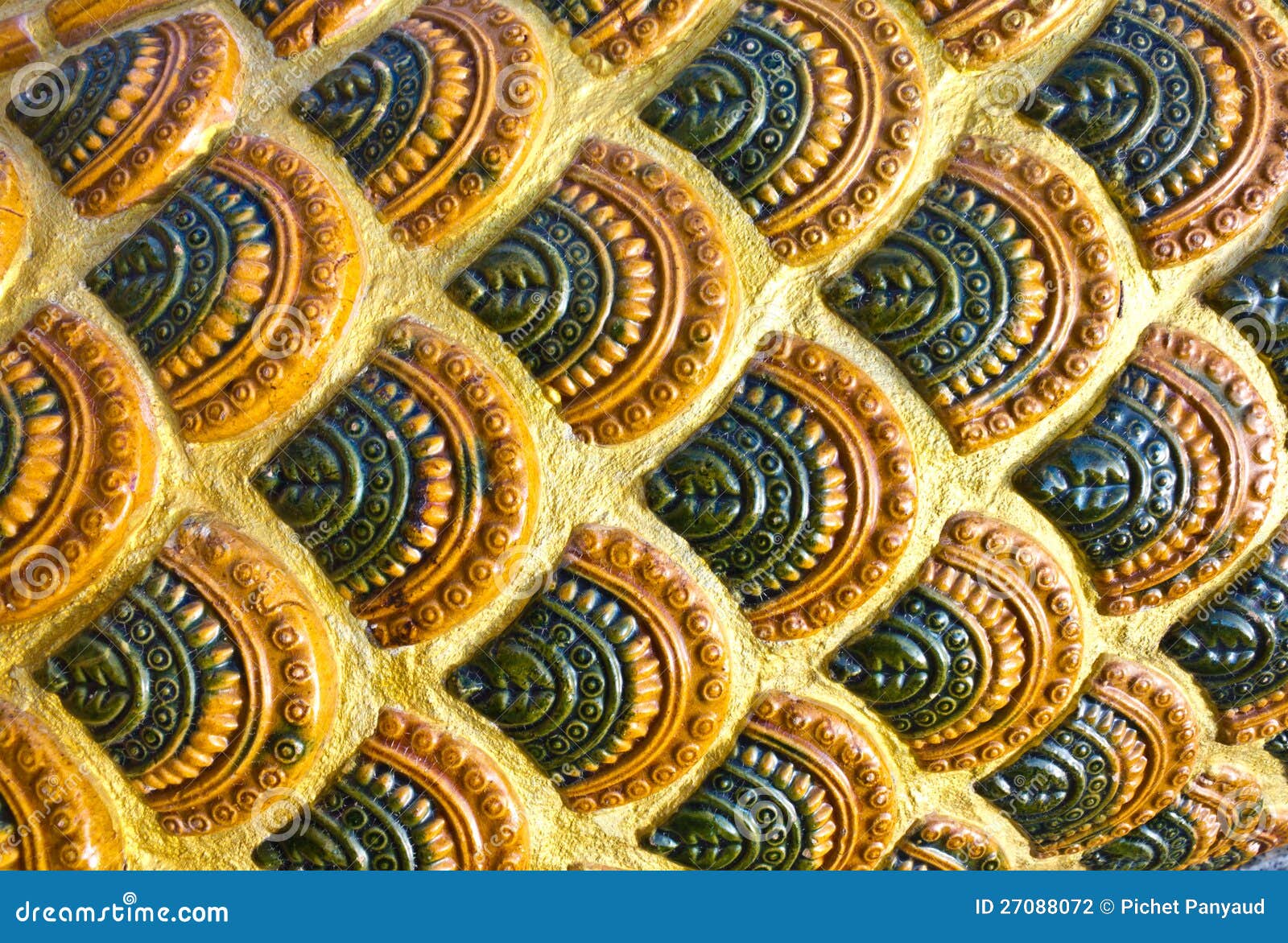 Scale Patterns of Naga Statue Stock Photo - Image of buddhist ...