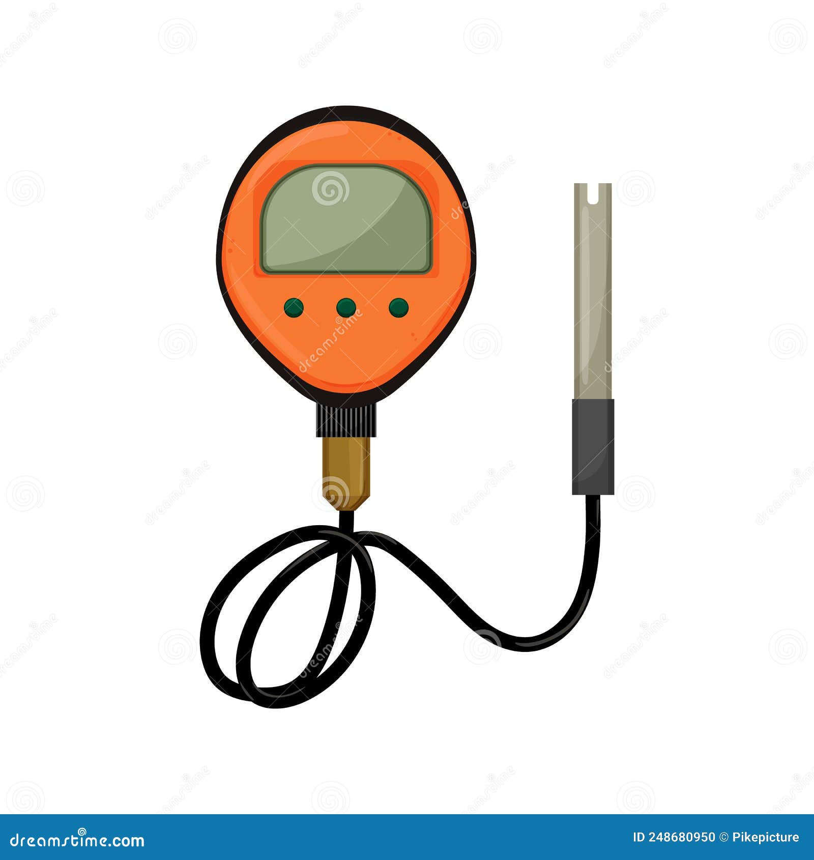 Scale Ph Meter Color Icon Vector Illustration Stock Vector ...