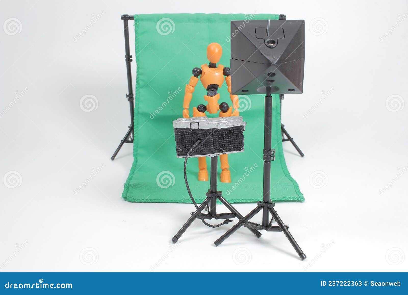 A Scale of Photography Studio with Model Stock Image - Image of ...