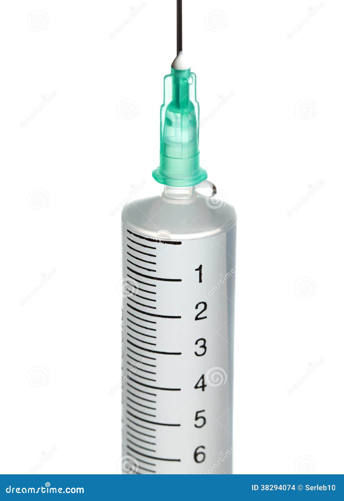 Syringe With Red Solution On White Background. Medical Syringe With Red ...