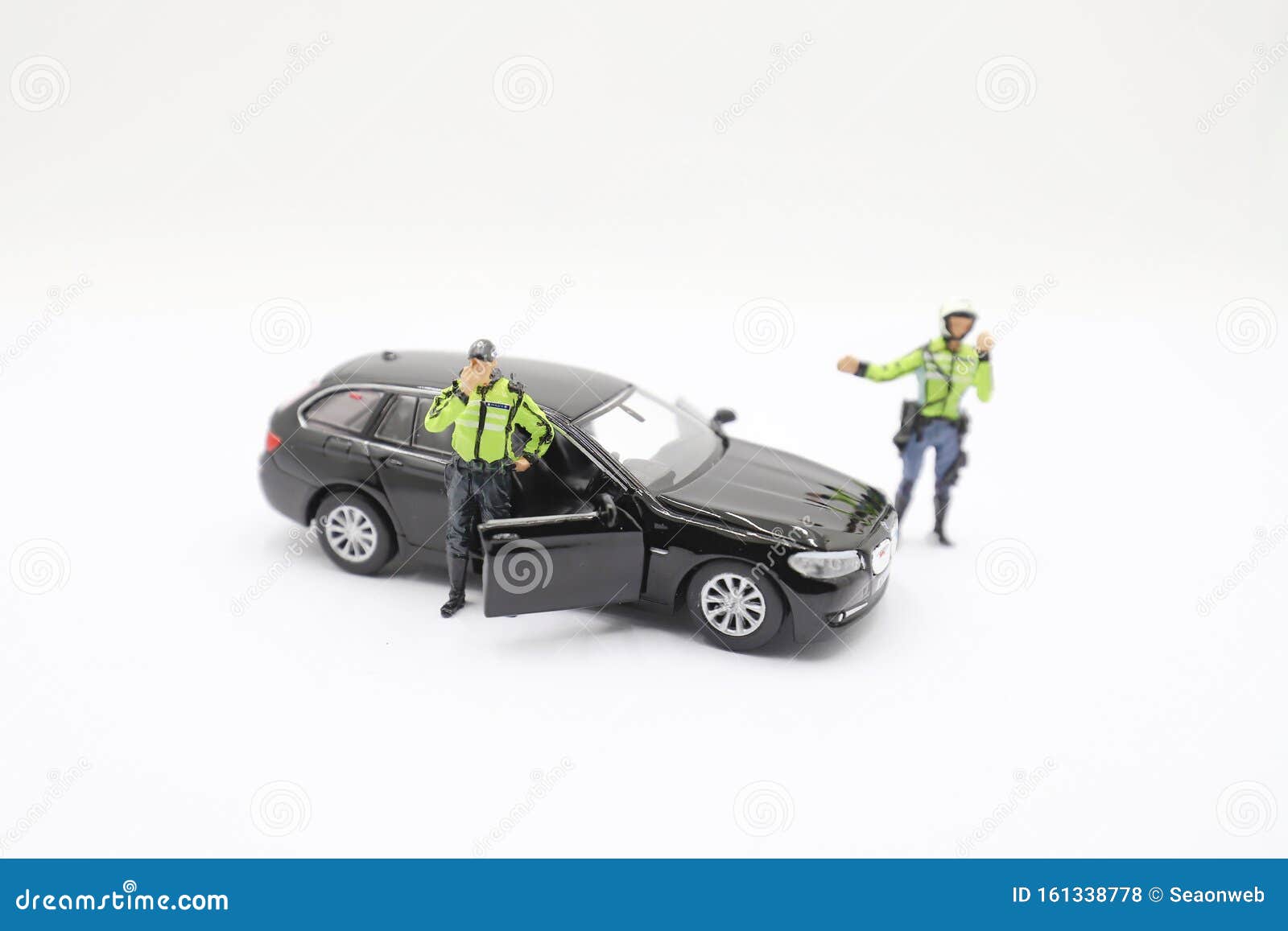 Scale Police Car Model with Figure. 7 July 2019 Stock Photo - Image of ...