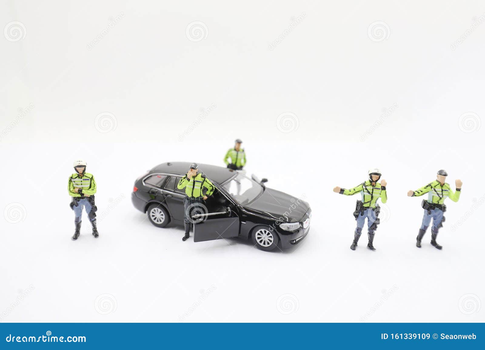 Scale Police Car Model with Figure. 7 July 2019 Stock Image - Image of ...