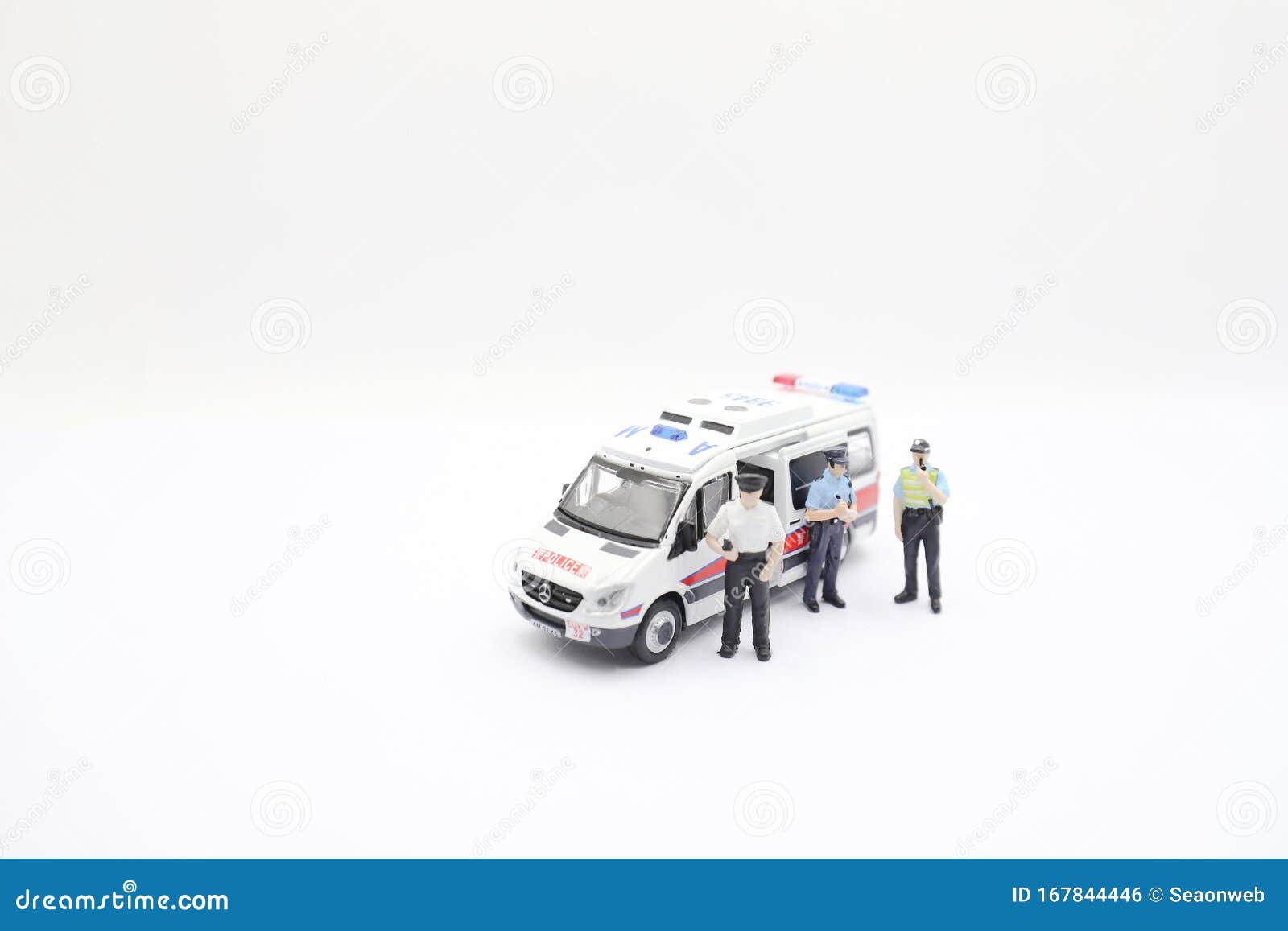 Scale Police Car Model with Figure. 7 July 2019 Editorial Photo - Image ...