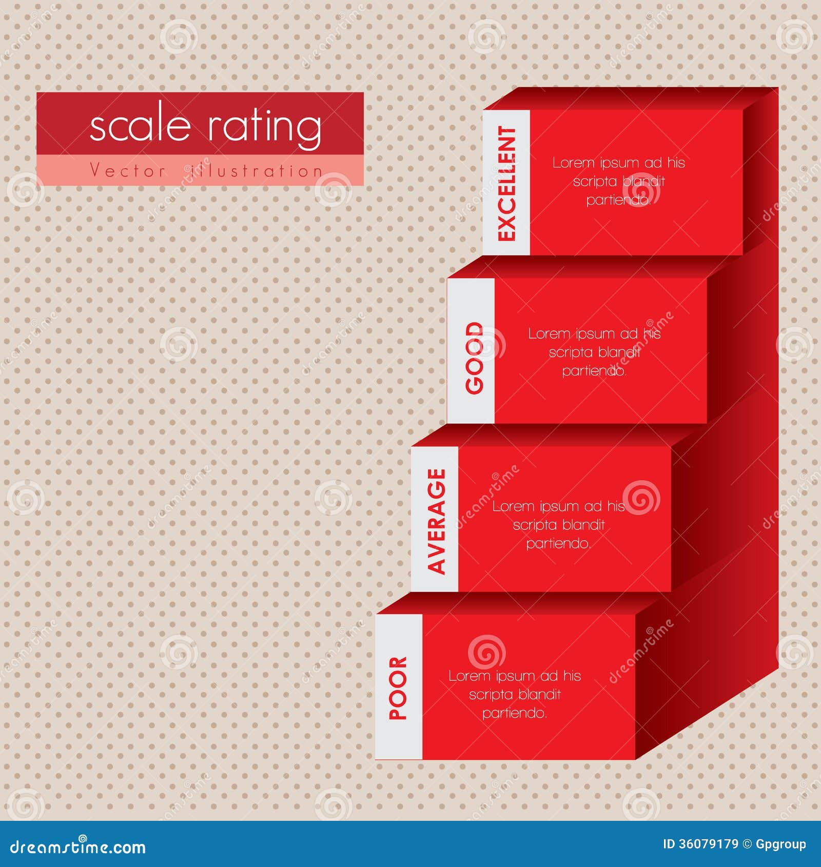 Scale rating stock vector. Illustration of bright, badge - 36079179