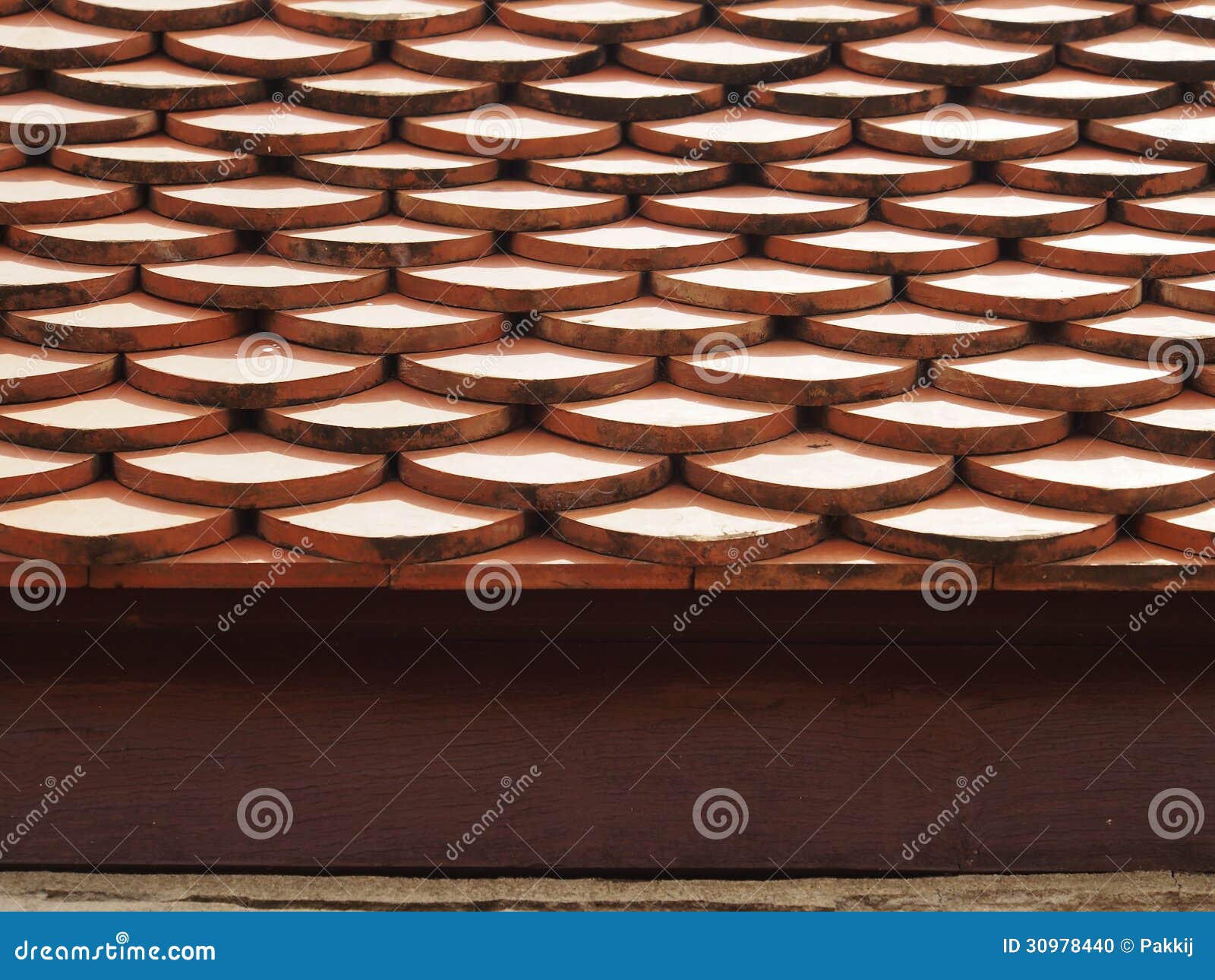 Scale Roof Tiles stock photo. Image of culture, ceramic - 30978440