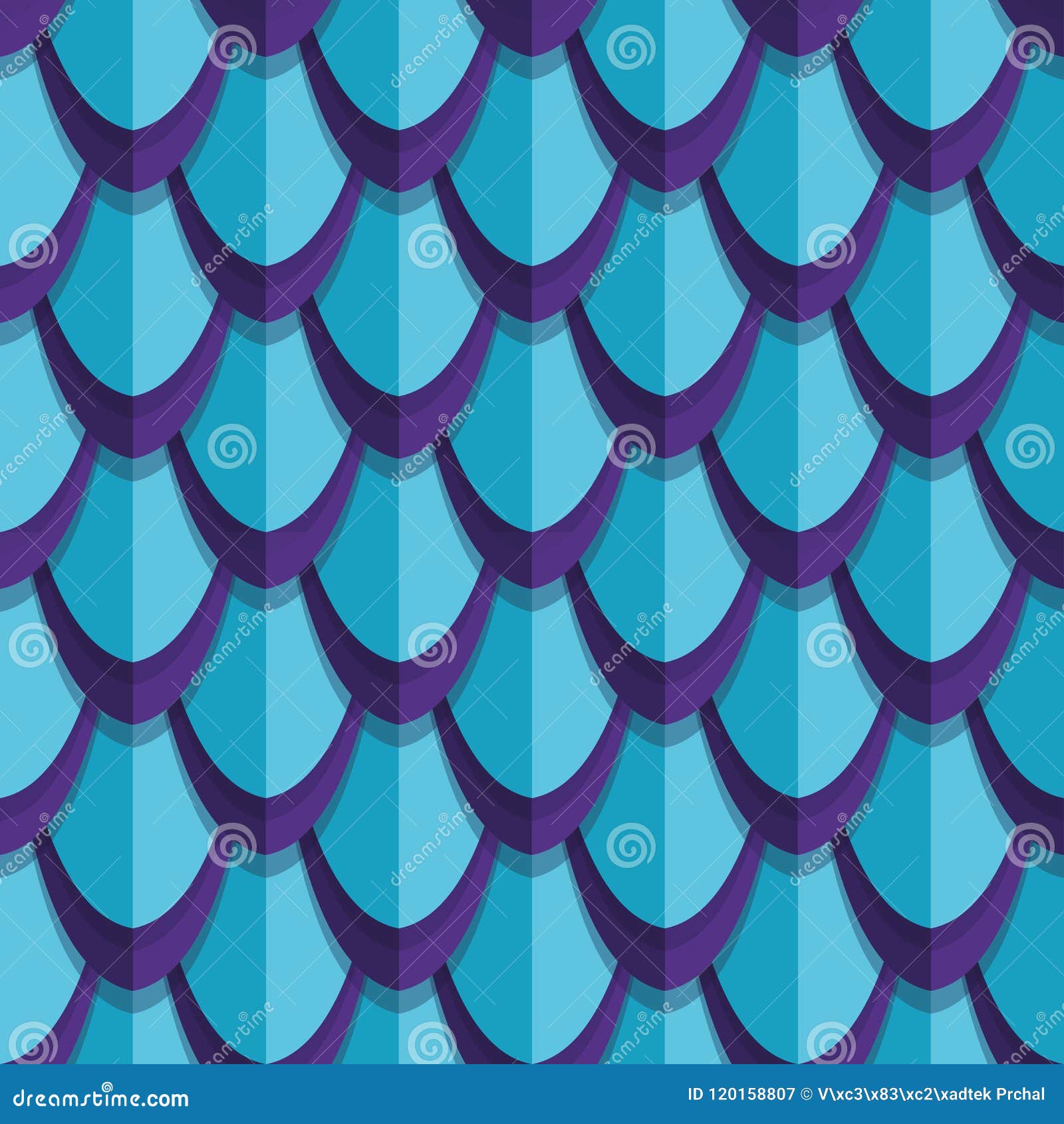 Scale seamless pattern stock vector. Illustration of modern - 120158807