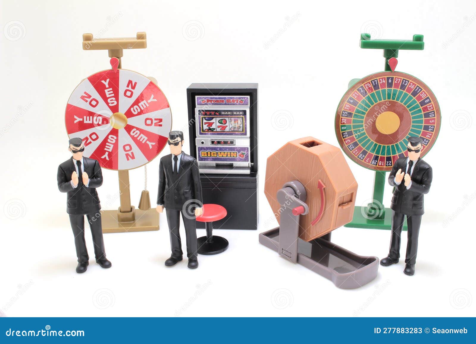 A Scale Set of Lottery Machine and Lucky Wheel Stock Image - Image of ...