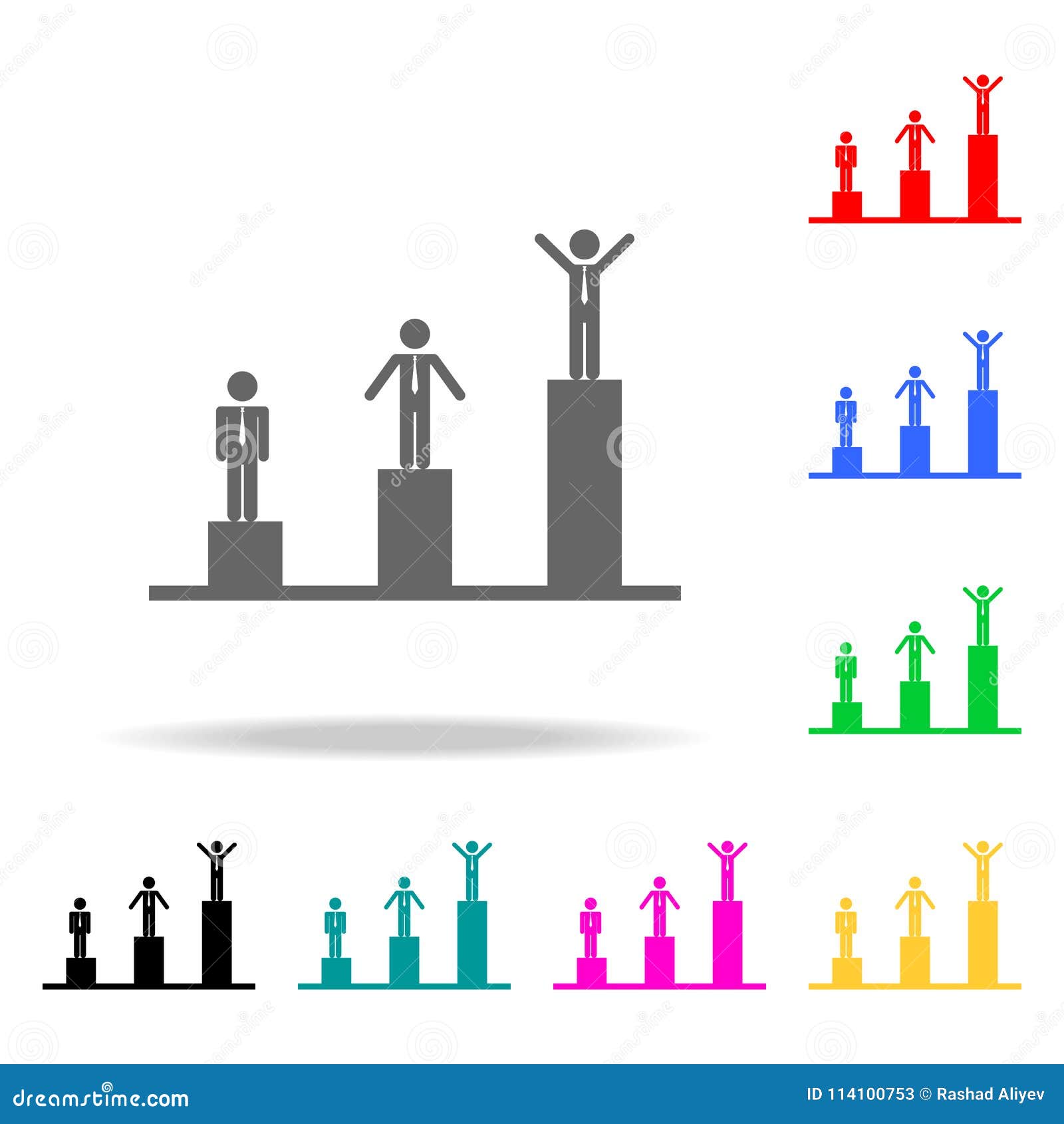 Scale of Success Icon. Elements of Teamwork Multi Colored Icons ...