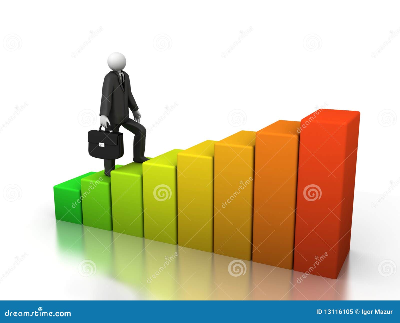 Scale a successo illustrazione di stock. Illustrazione di azione - 13116105