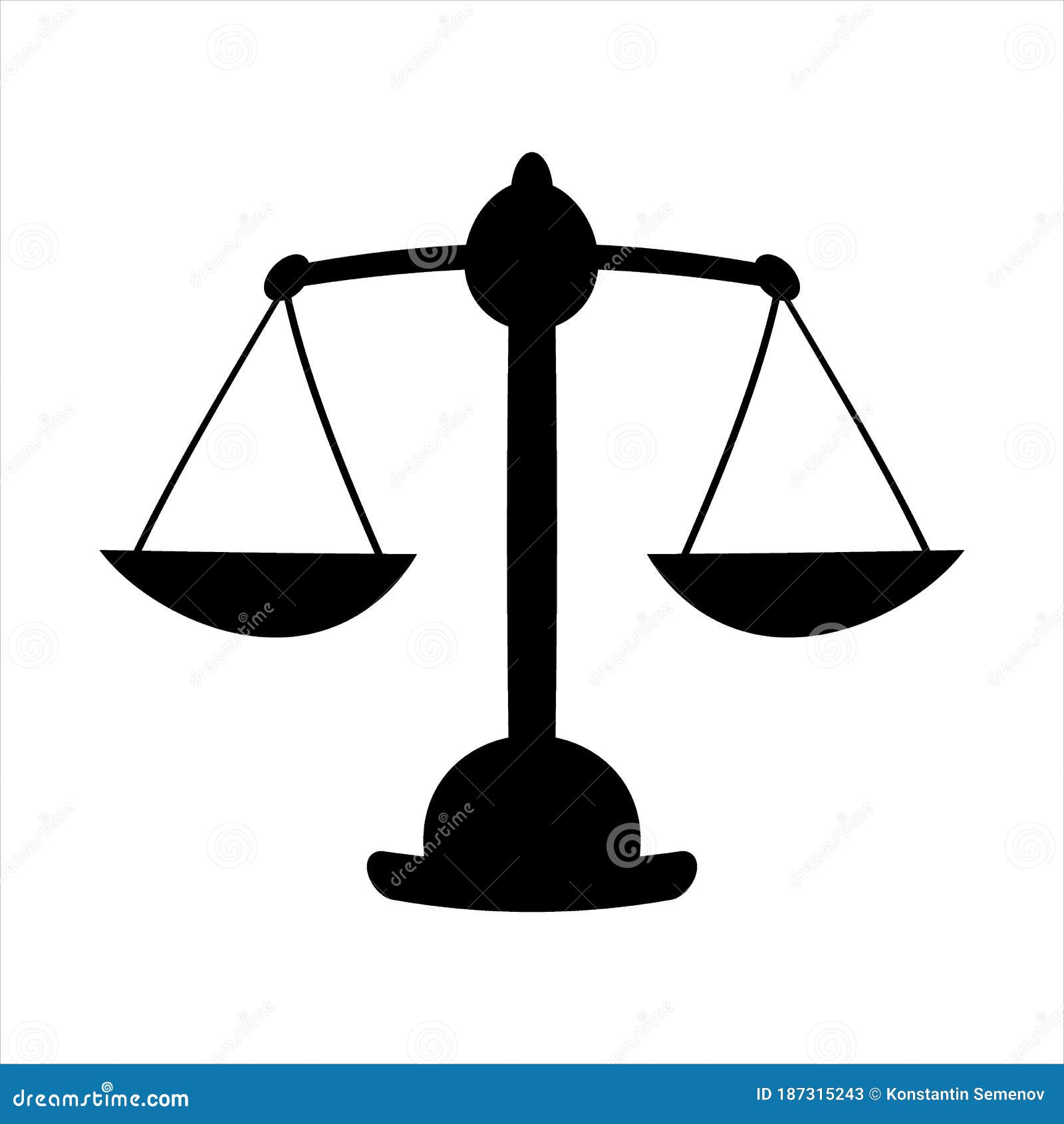 Scale symbol icon stock illustration. Illustration of figure - 187315243