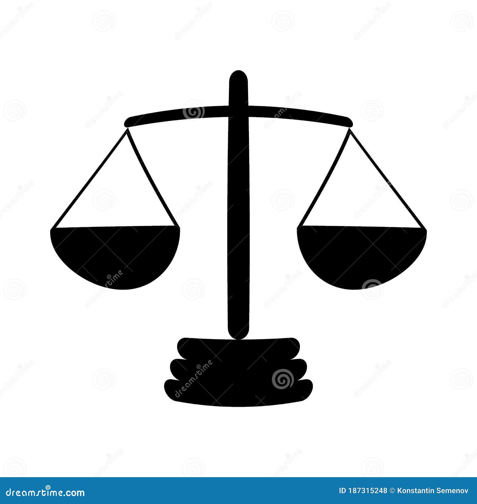 Scale symbol icon stock illustration. Illustration of legal - 187315248