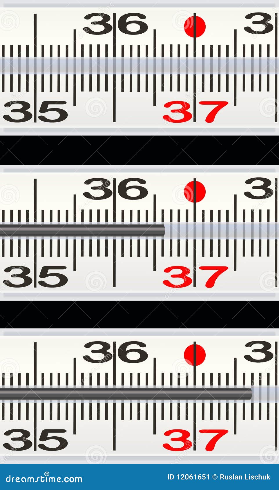 Scale of thermometer stock illustration. Illustration of large - 12061651