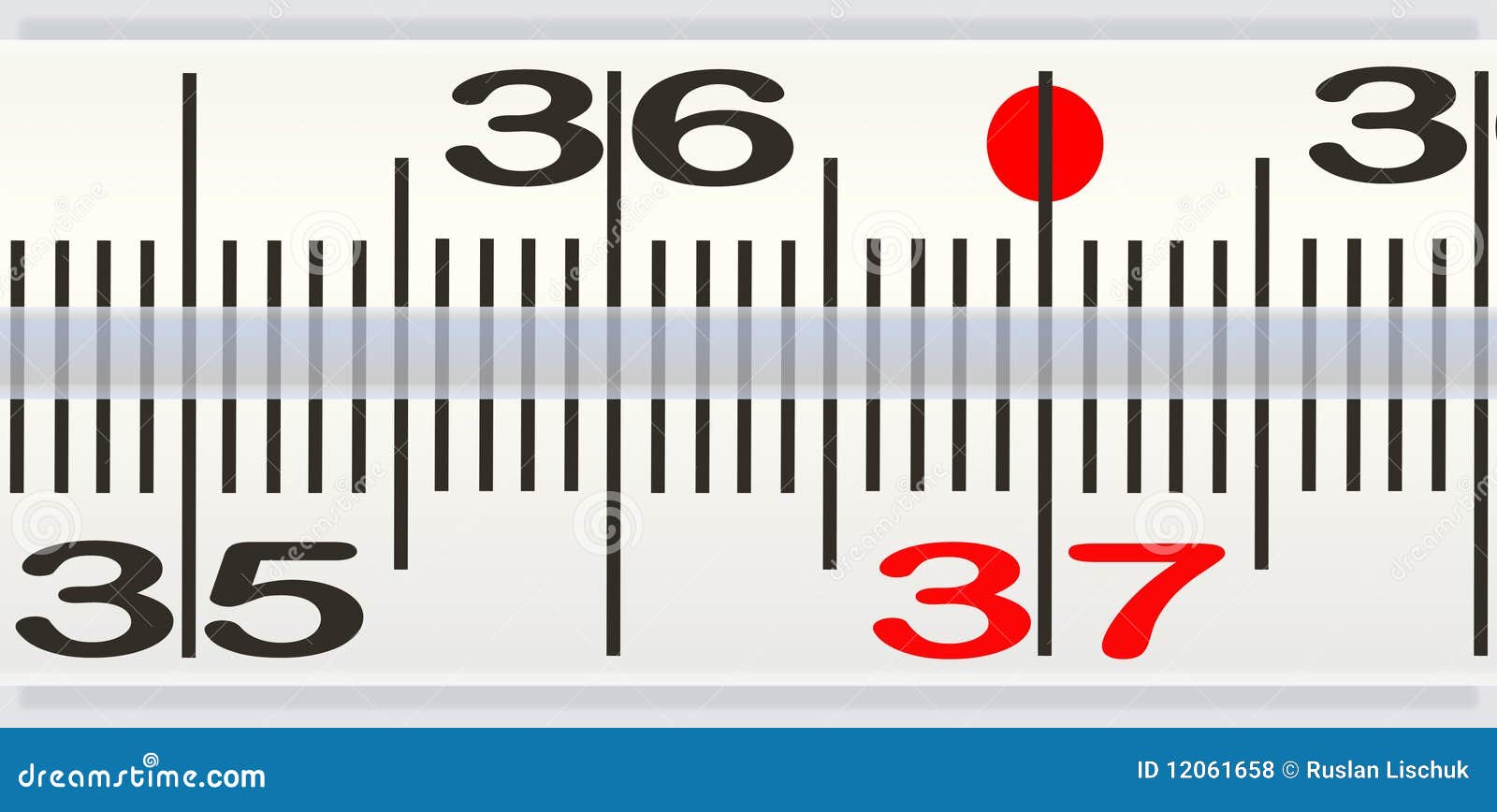 Scale of thermometer stock illustration. Illustration of hospital ...