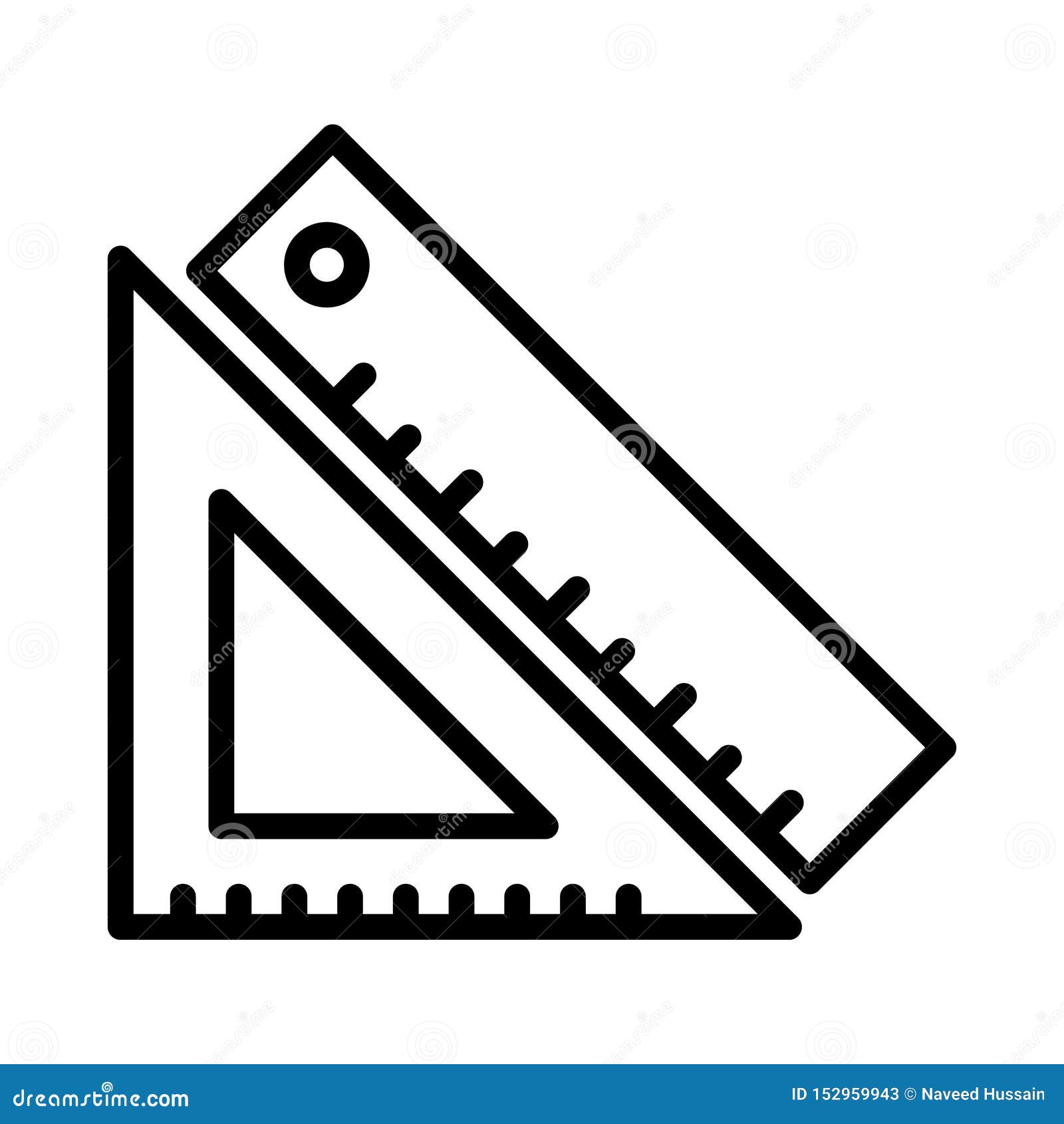 Scale Thin Line Vector Icon Stock Vector - Illustration of geometry ...