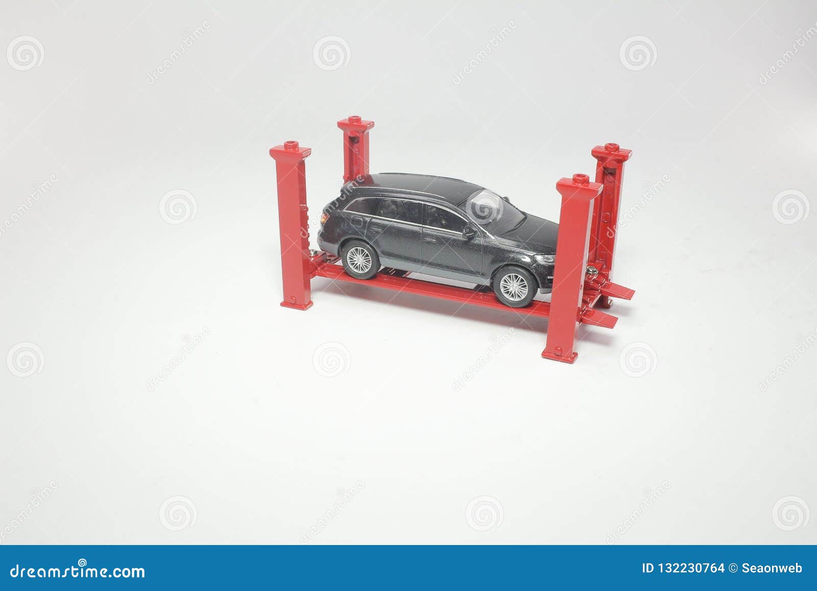 A Scale Tiny of Model Car Lift Stock Photo - Image of engine, help ...