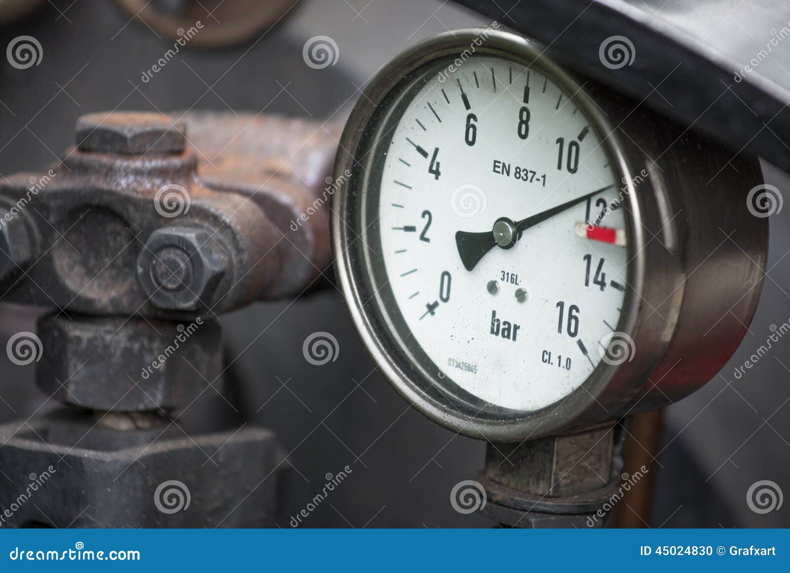 Scale to Measure Pressure stock photo. Image of indicator - 45024830