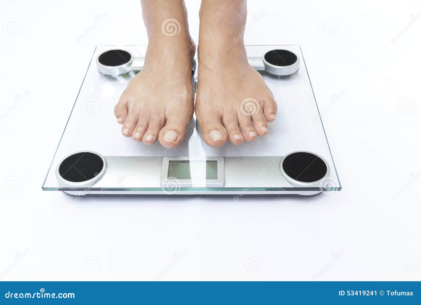 A scale with two feet stock image. Image of person, dieting - 53419241