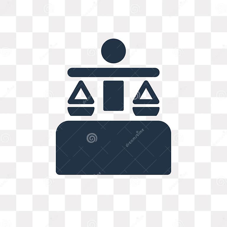 Scale Vector Icon Isolated on Transparent Background, Scale Tra Stock ...