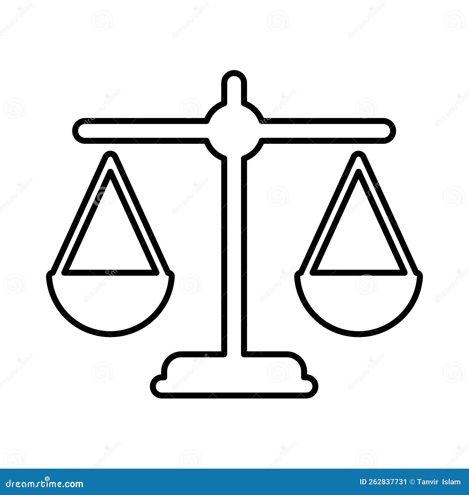 Scale Vector Icon in Line Style Stock Vector - Illustration of style ...